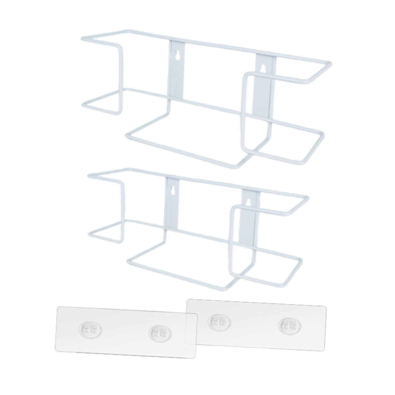 Miulika 2 Pieces Disposable Glove Dispenser Facial Tissue Wire Rack ...