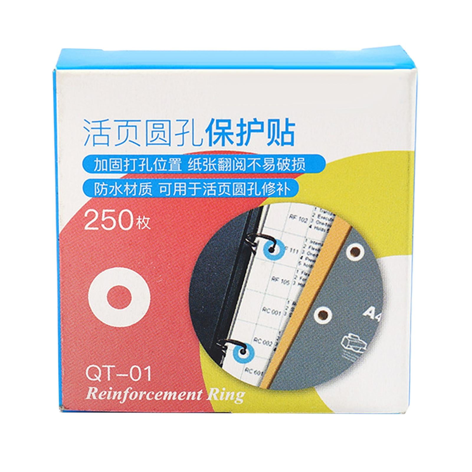 Miulika 250 Pieces Hole Reinforcement Stickers Reinforcers PVC Tear ...