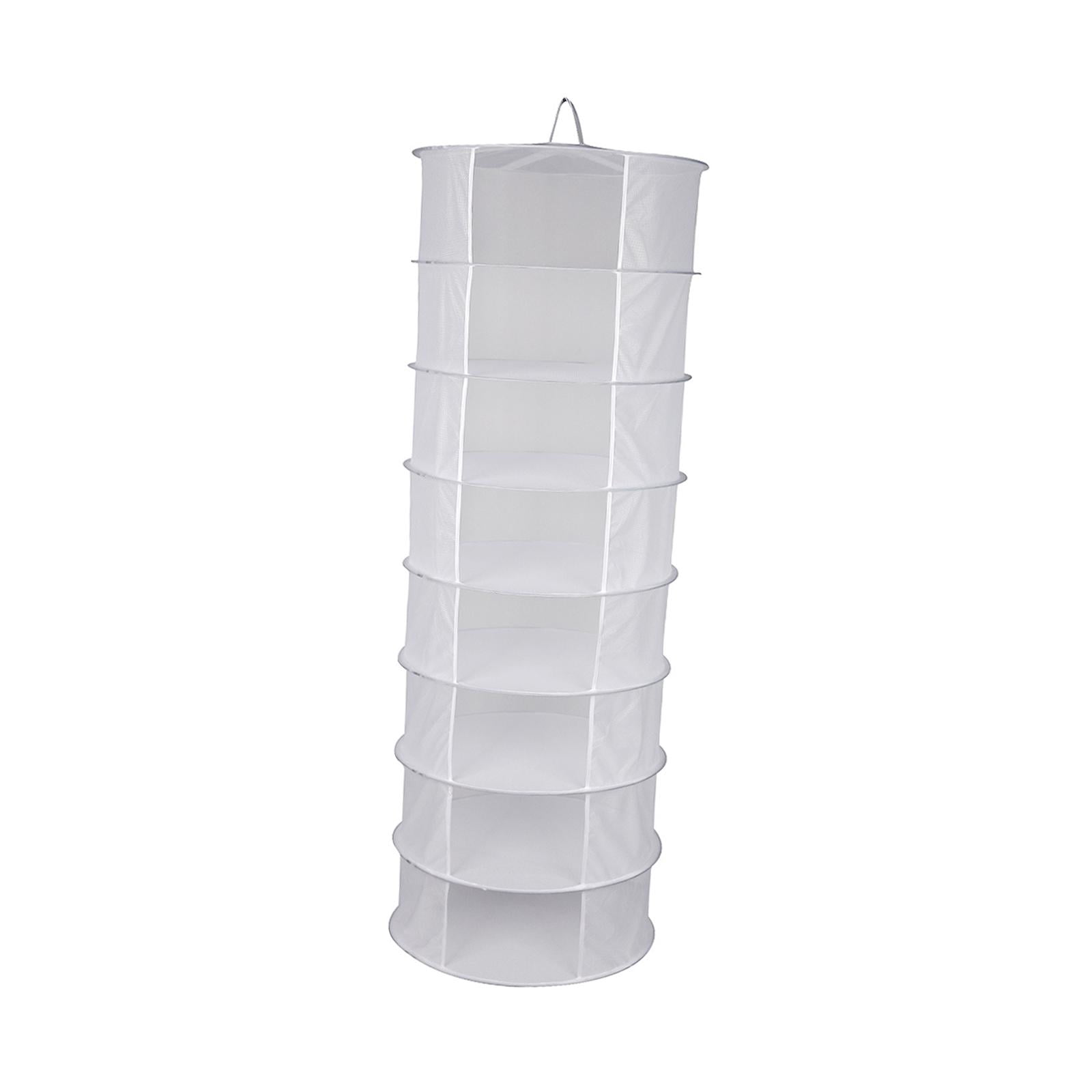 Miulika 2ft 8 Layer Plant Hanging Dry Mesh Net Ventilated Round Indoors ...