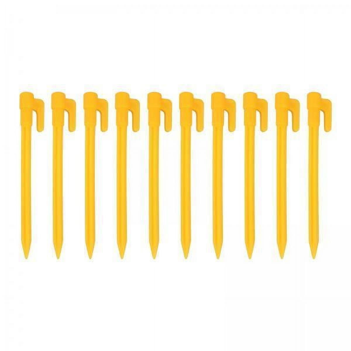 Miulika 2x 10Pcs Tent Stakes Pegs Ground Pegs Fence Hooks Pegs Tent ...
