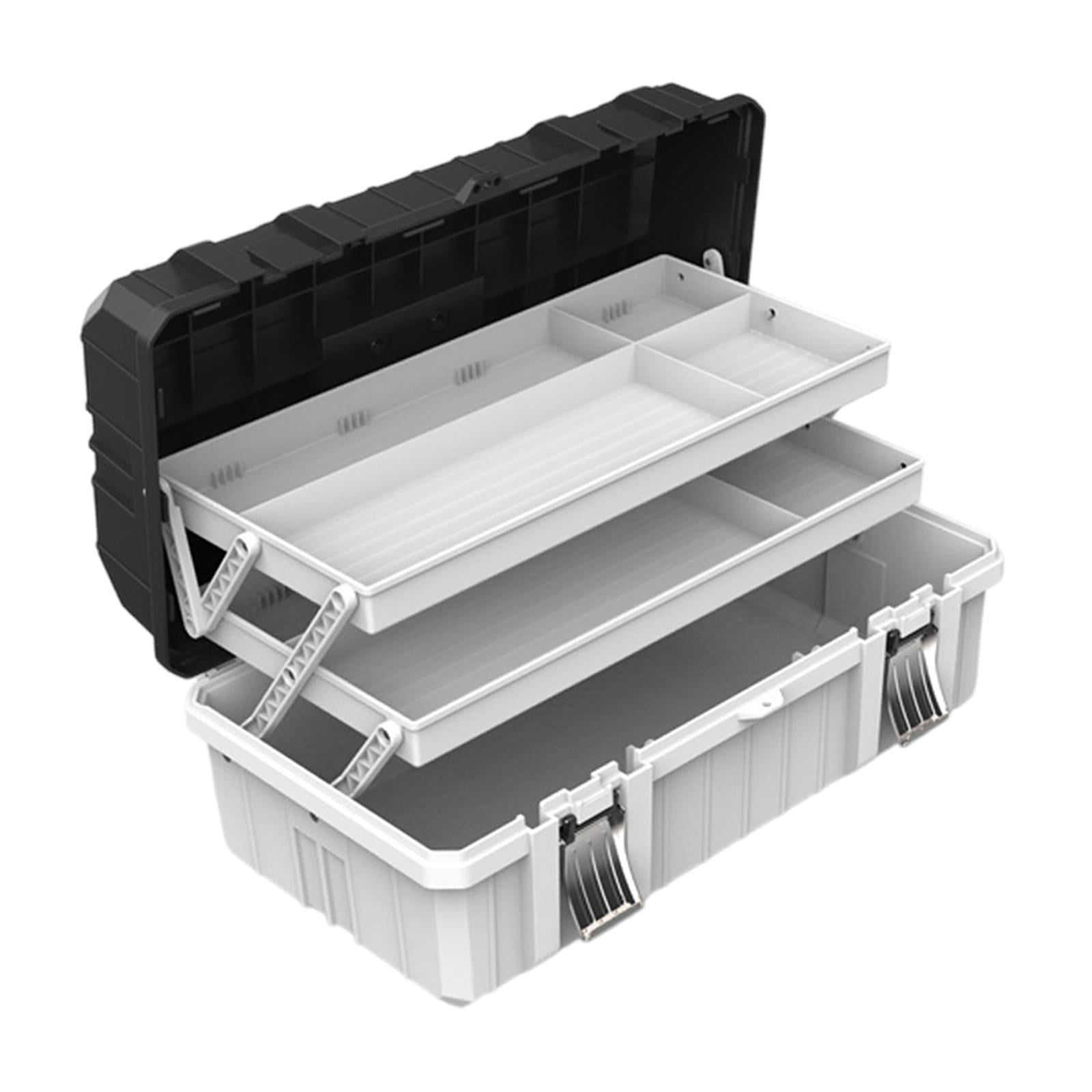 Miulika 3 Layer Foldable Tool Box Hardware Parts Storage Case Household ...