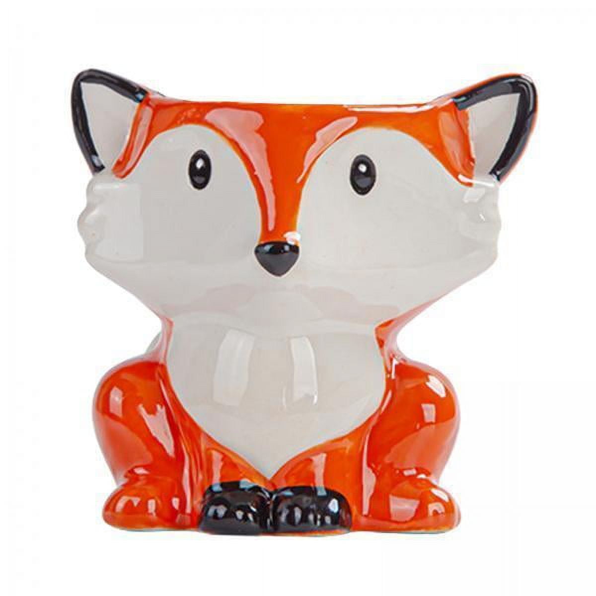 Miulika 3xCartoon Ceramic Plant Planter Desk Flower Pot Fox 8x7x7.5cm 3 ...