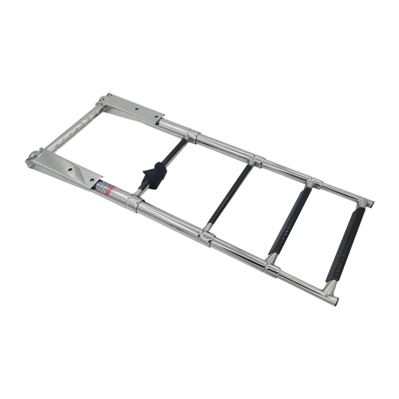 Miulika 4 Step Extendable Dock Ladder, under Slide Mount Boat Boarding ...