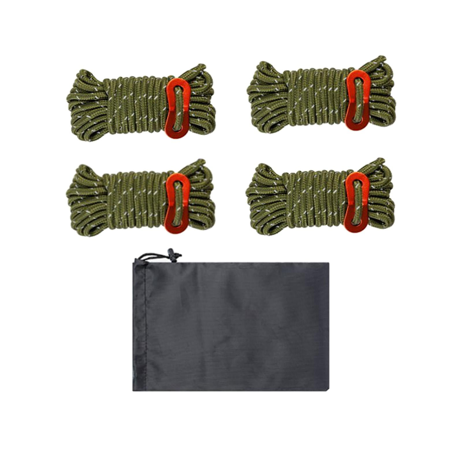 Miulika 4x Reflective Guylines Backpacking 4 mm Dia Tent Tarp ...