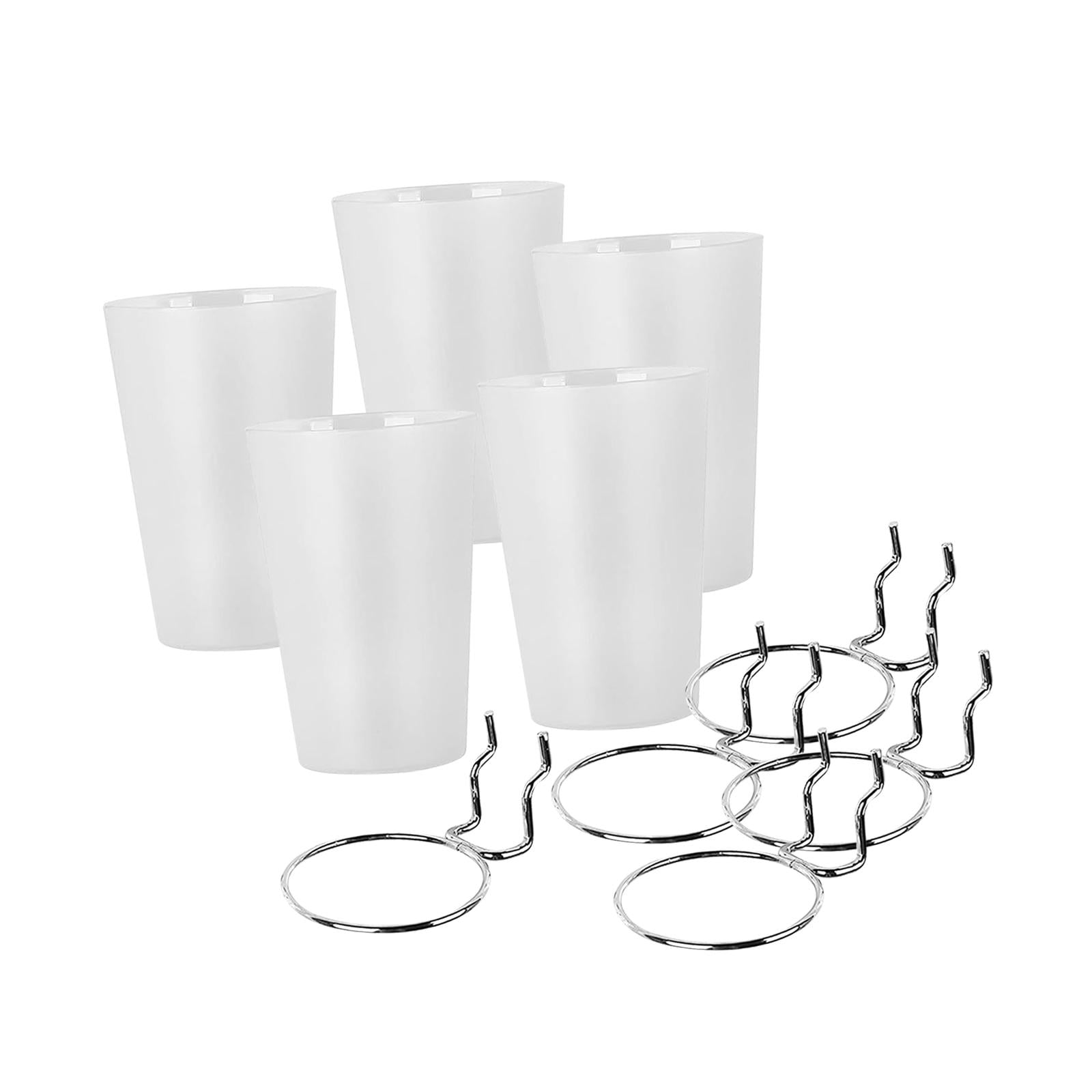 Miulika 5 Pieces Pegboard Cups with s Pegboard Bins with Hooks ...
