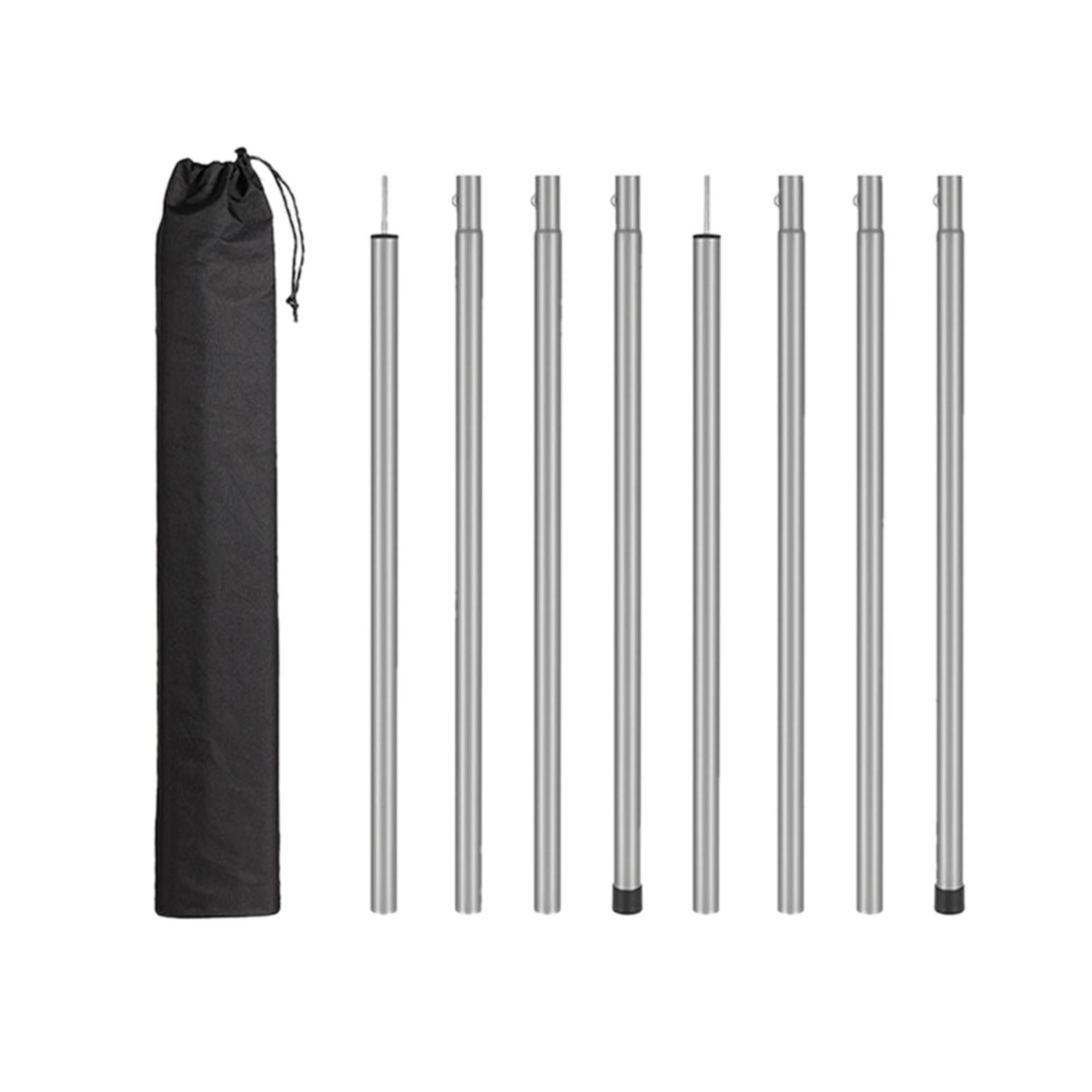 Miulika 8 Pieces Tent Poles for Tarp Lightweight Accessories Camping ...