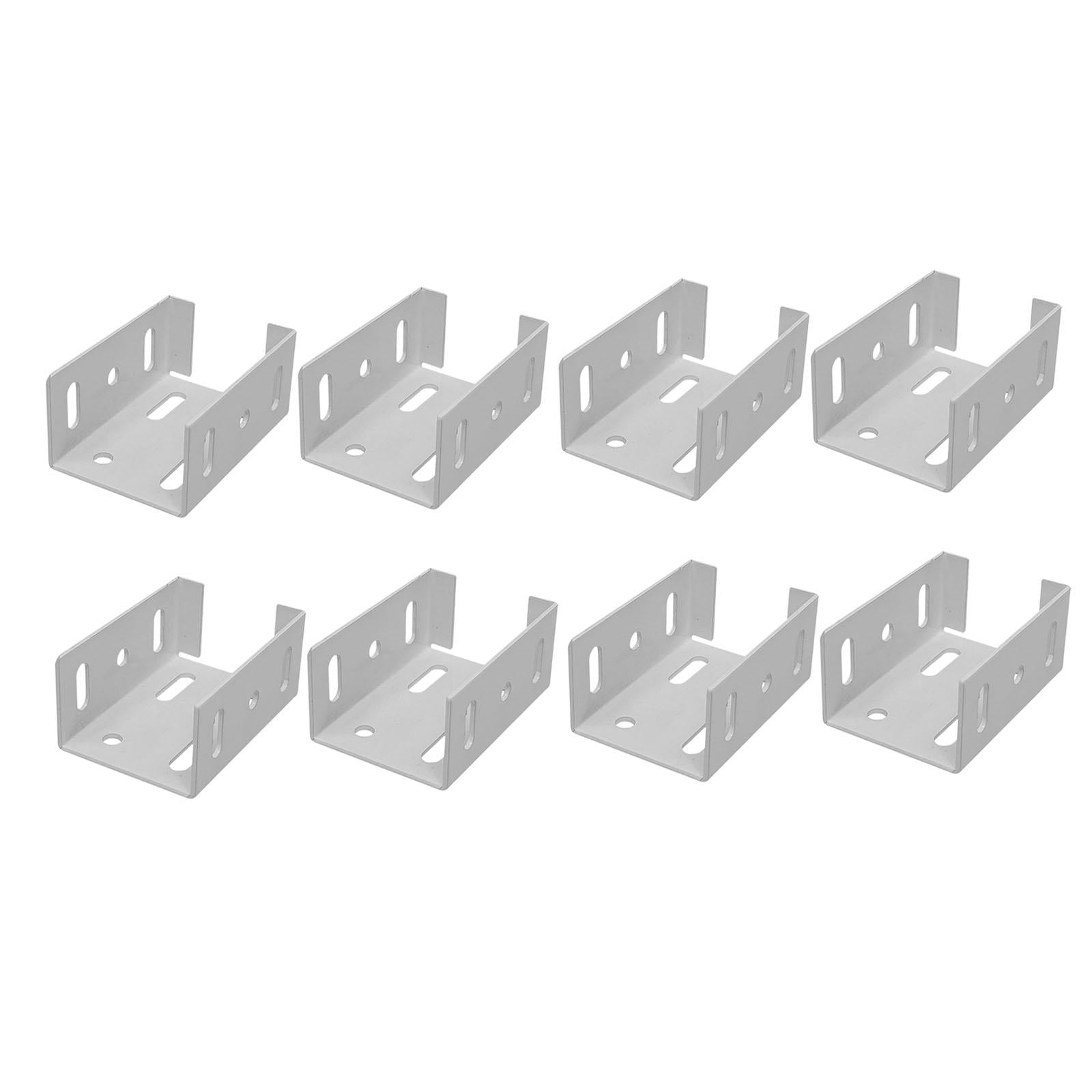 Miulika 8Pcs Aluminum Fence Bracket Vinyl Fence Parts Rust Resistant ...