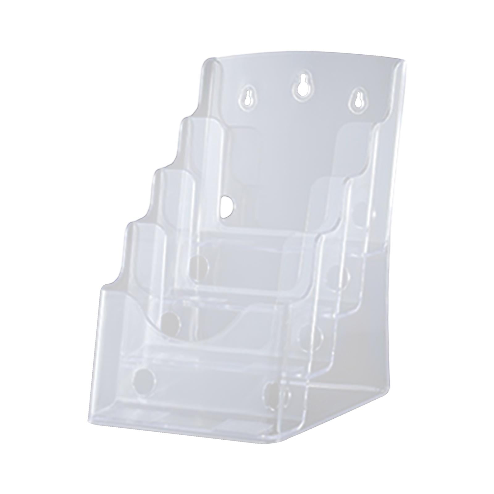 Miulika Acrylic Brochure Holder Display Stand Desk or Wall Mount Table ...