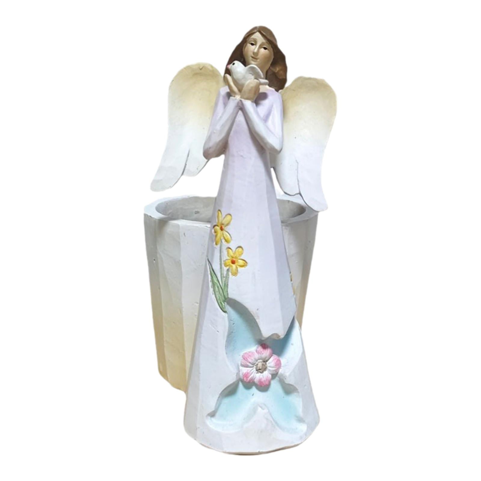 Miulika Angel Statue Flowerpot Praying Angel Planter Pot Cute Ornament ...