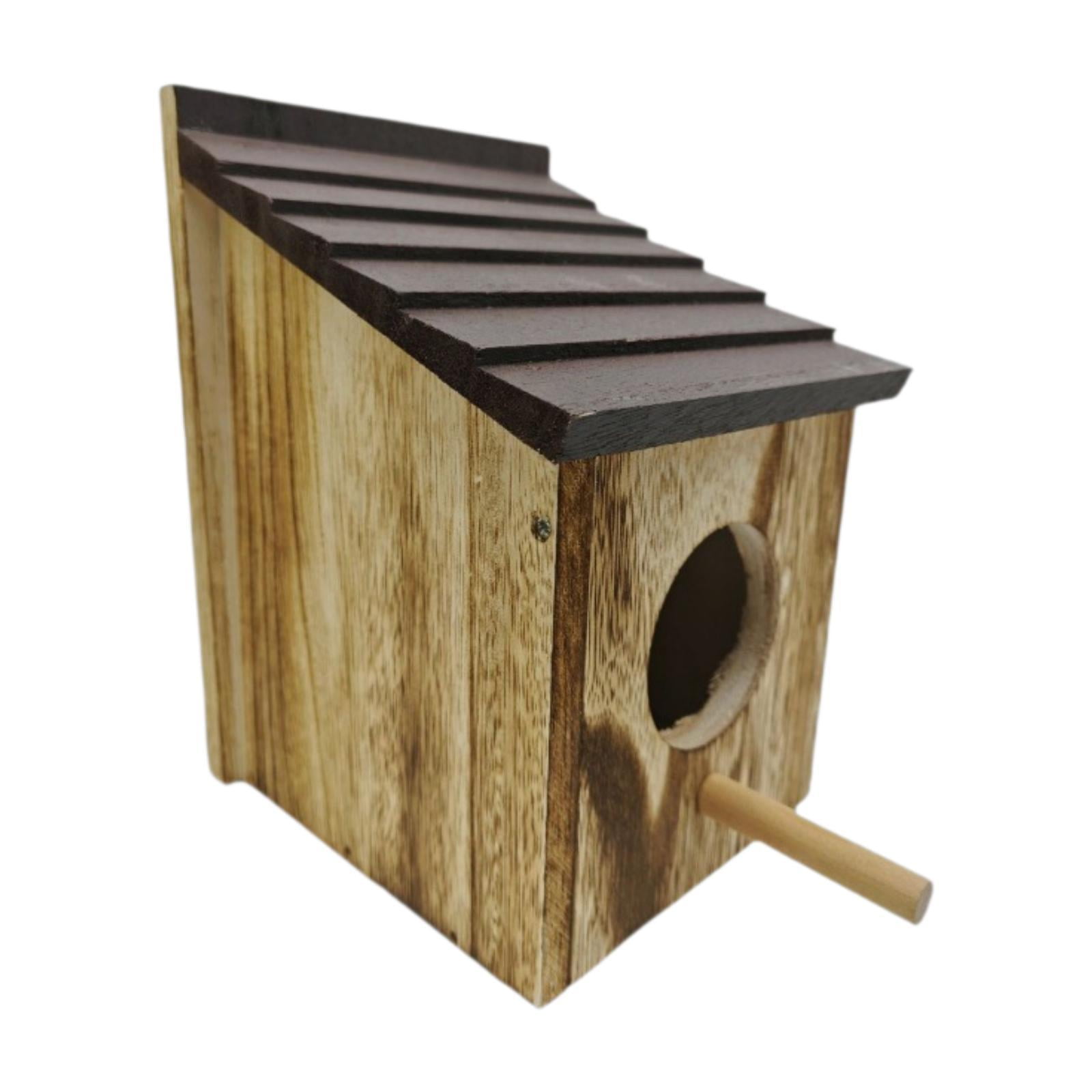 Miulika Bird House Wooden Birdhouse for Outside,Small,Decorative Bird ...