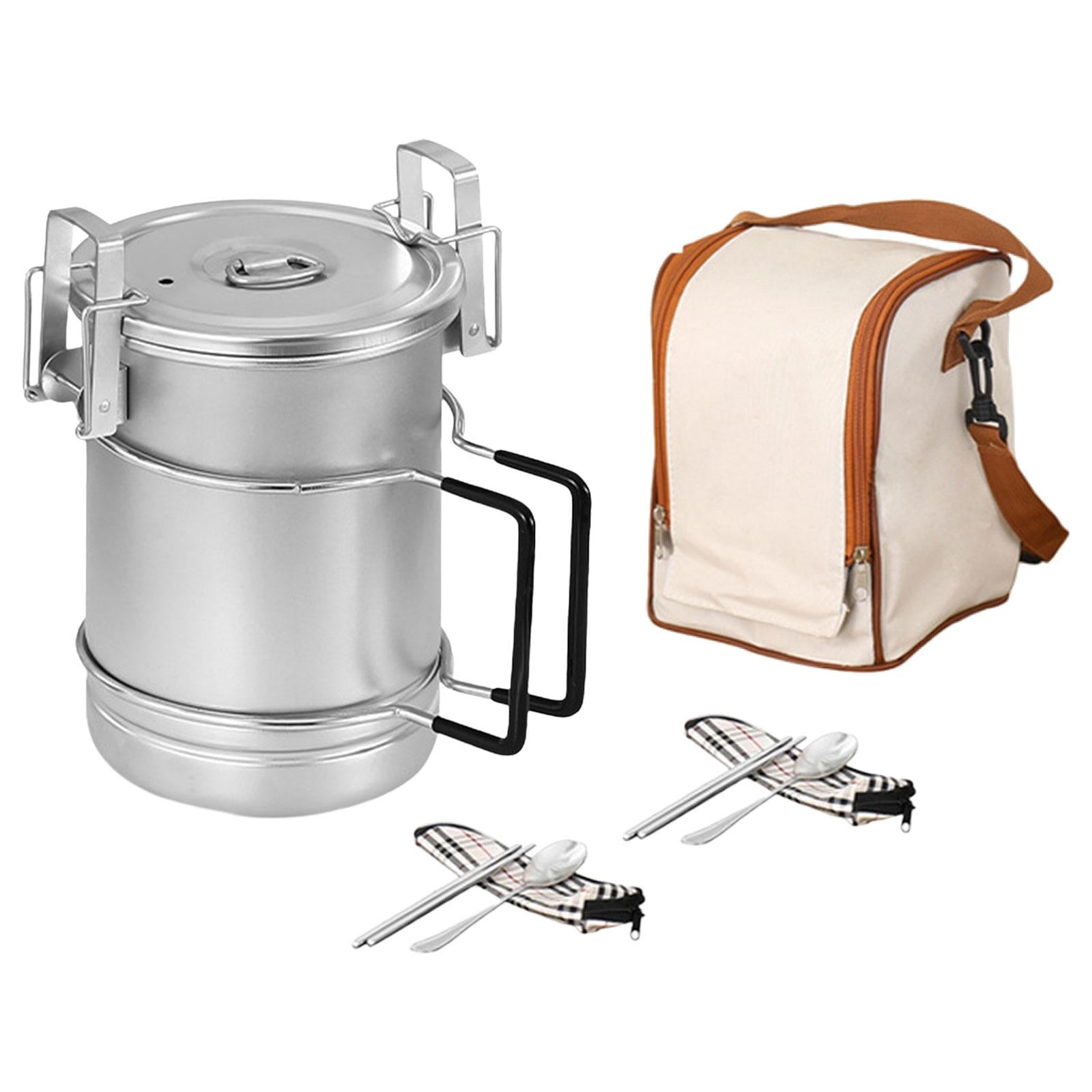 Miulika Camping Pot Boiling Pot Portable Cooking Pot Cooking Cookware ...