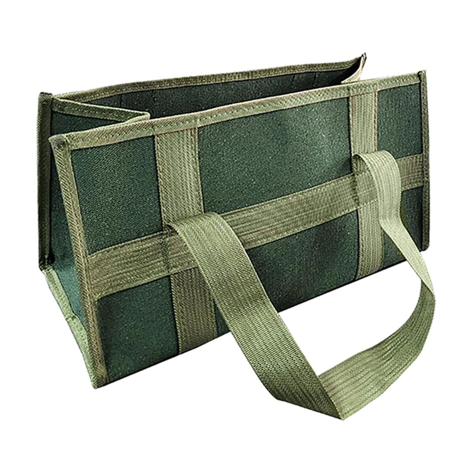 Miulika Canvas Tote Bag Organizer Pouch with Handle Handbag Case Open ...