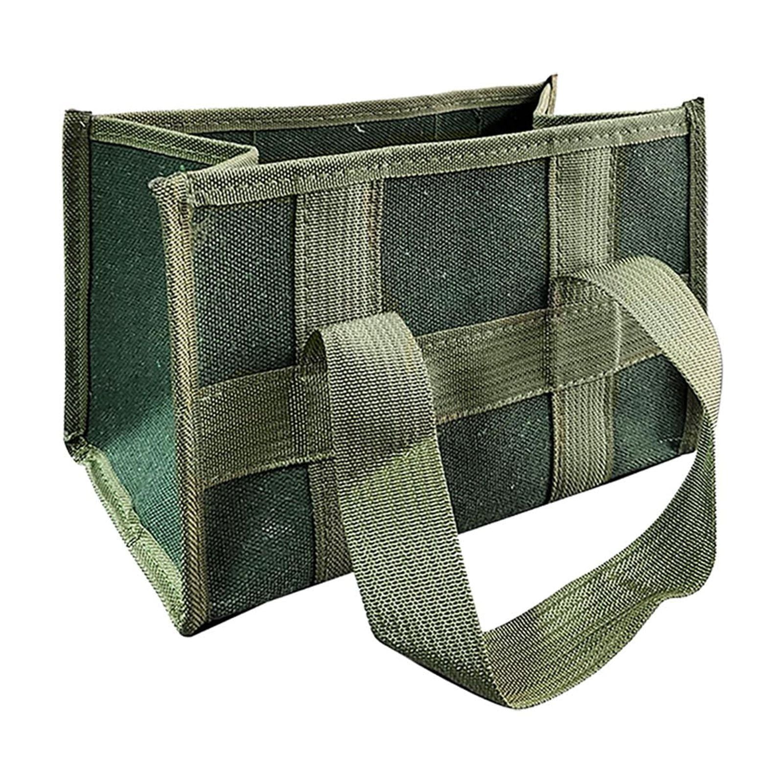 Miulika Canvas Tote Bag Organizer Pouch with Handle Handbag Case Open ...