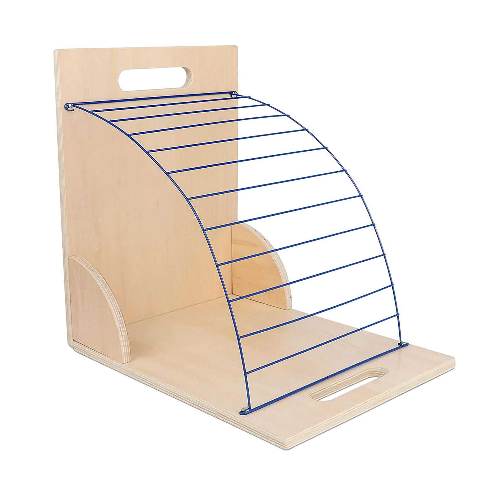 Miulika File Organizer Wood Desktop File Holder Book Storage Shelf File ...