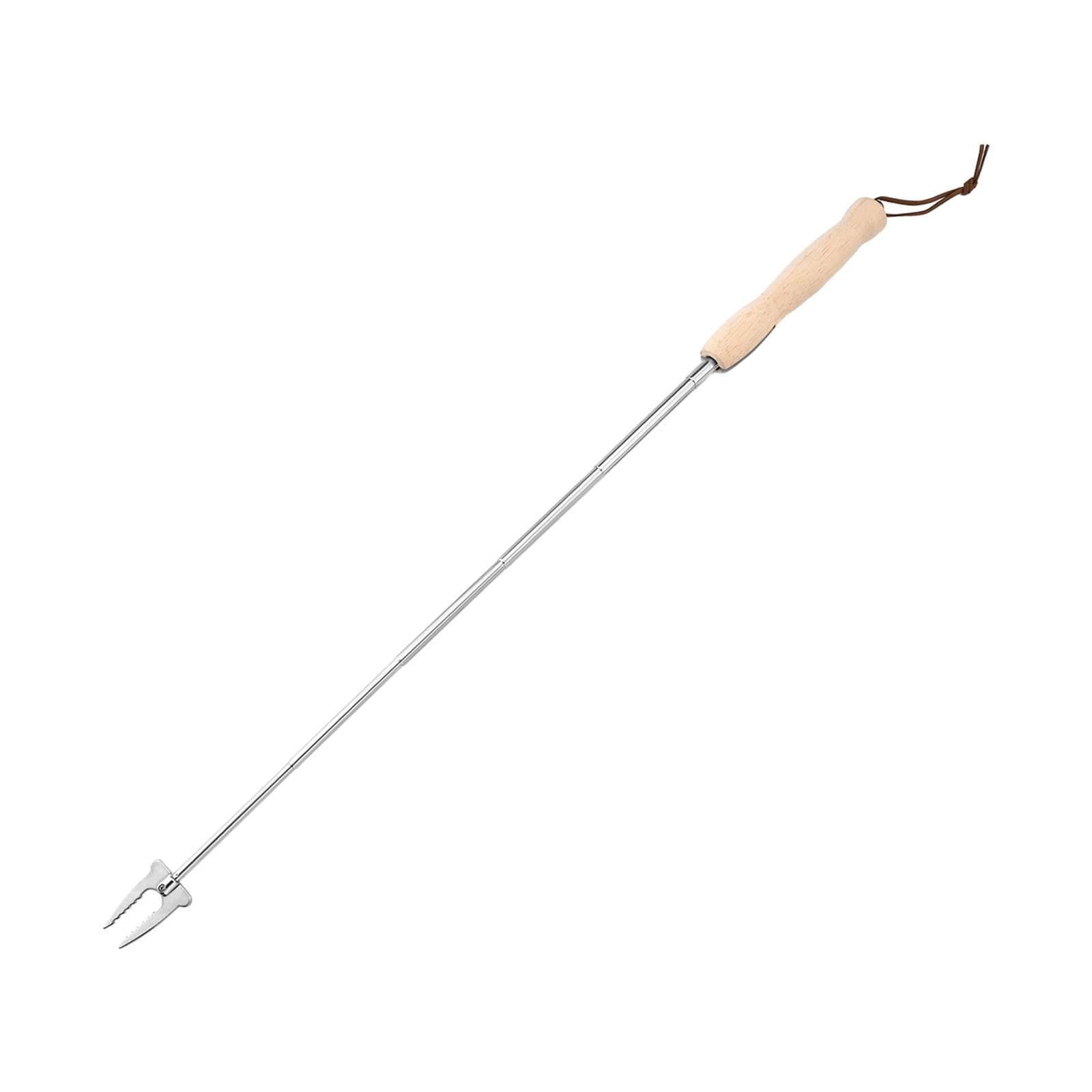 Miulika Hot Dog Roasting Fork Barbecue Fork Telescopic Metal 32 inch ...