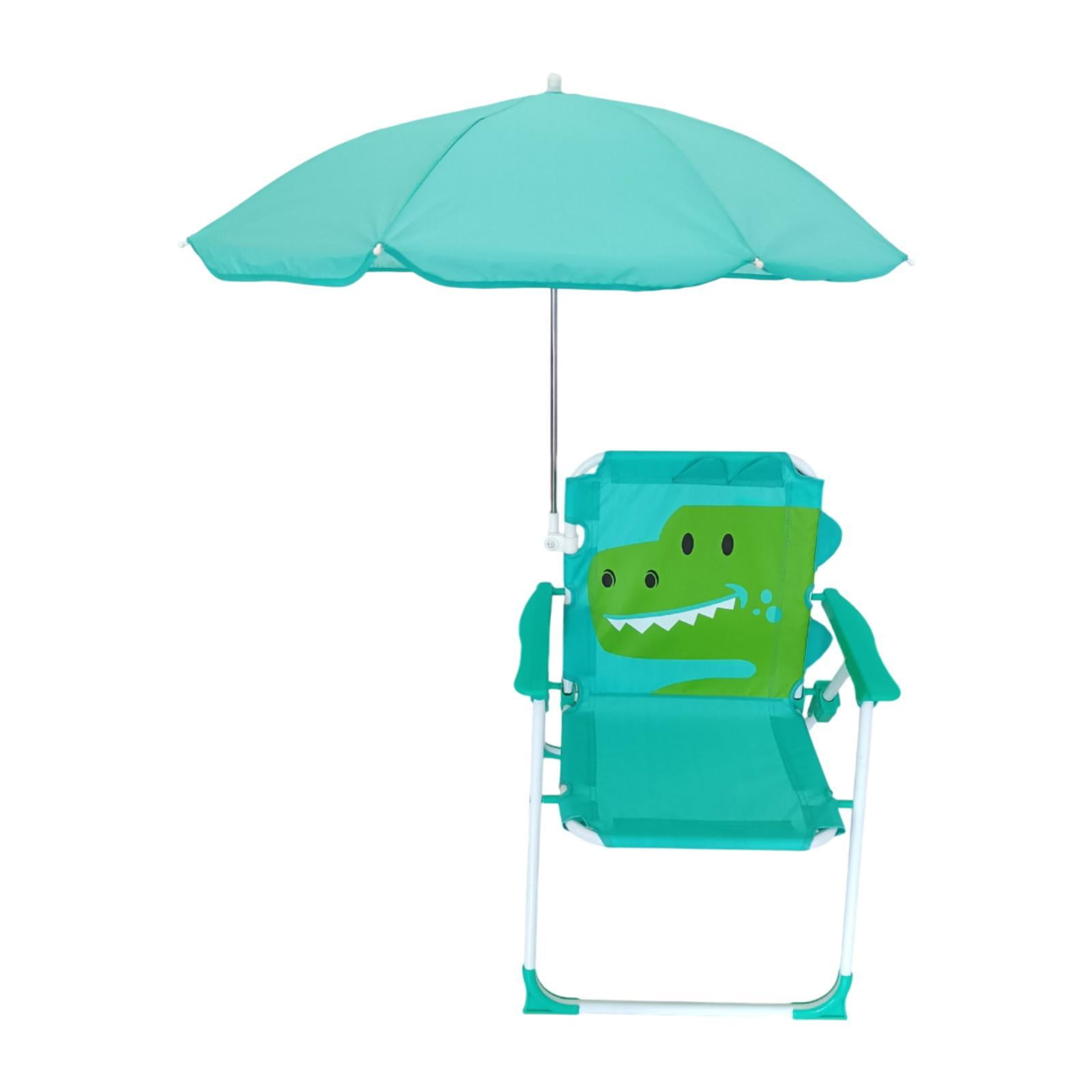 Miulika Kids Beach Chairs with Umbrella Park Camping Chair for Fishing ...