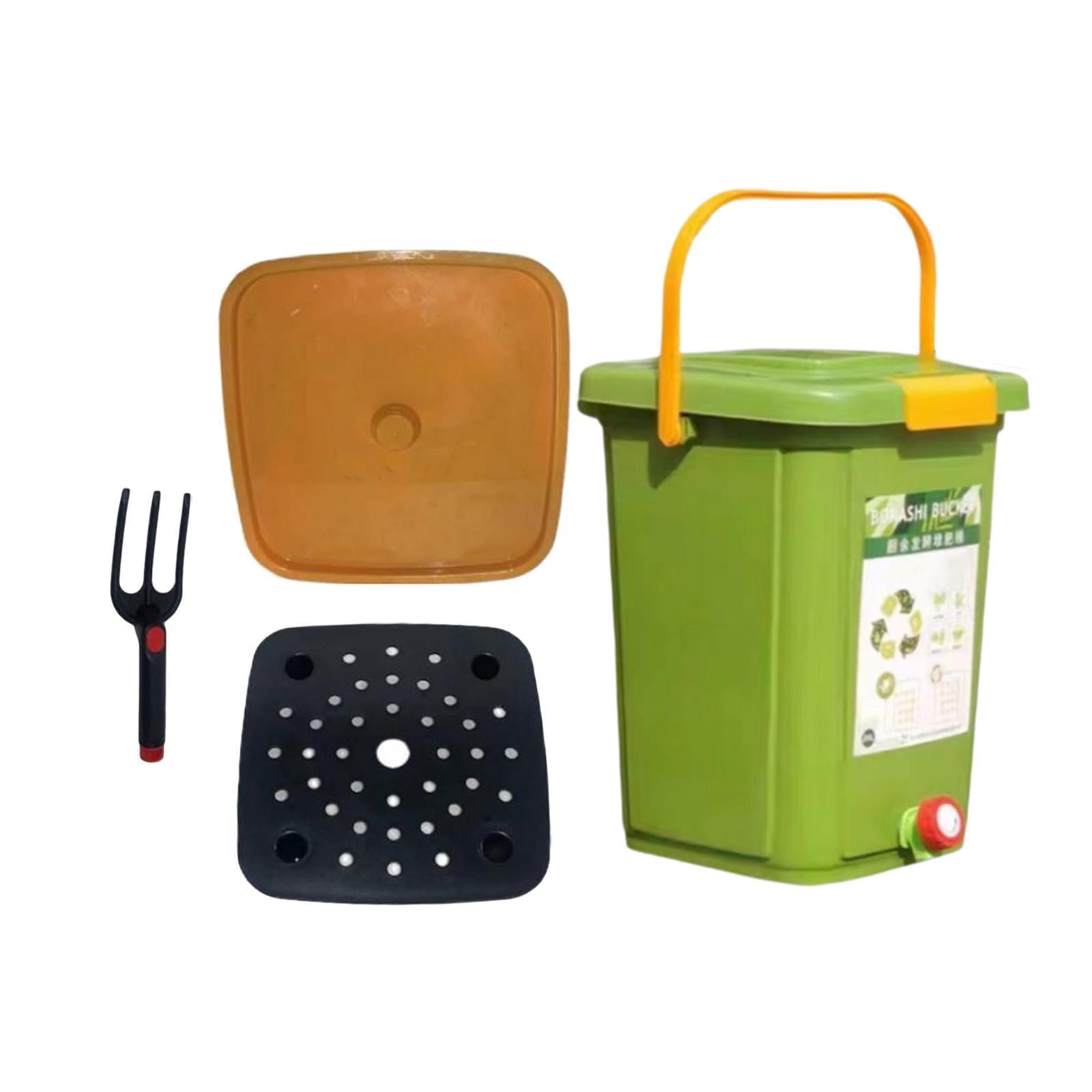 Miulika Kitchen Compost Bucket Multiuse Easy to Move Counter Compost ...