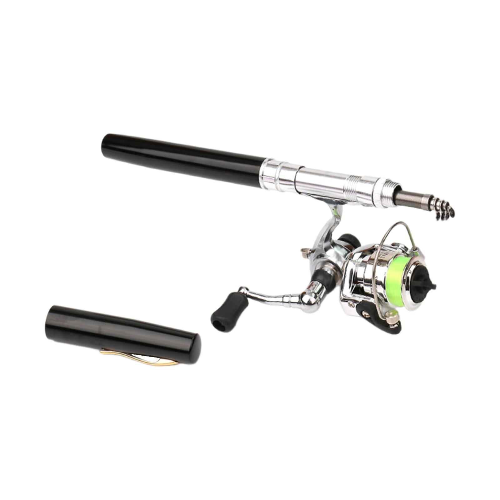 Miulika Mini Fishing Rod Mini Pen Fishing Pole Compact Telescopic ...
