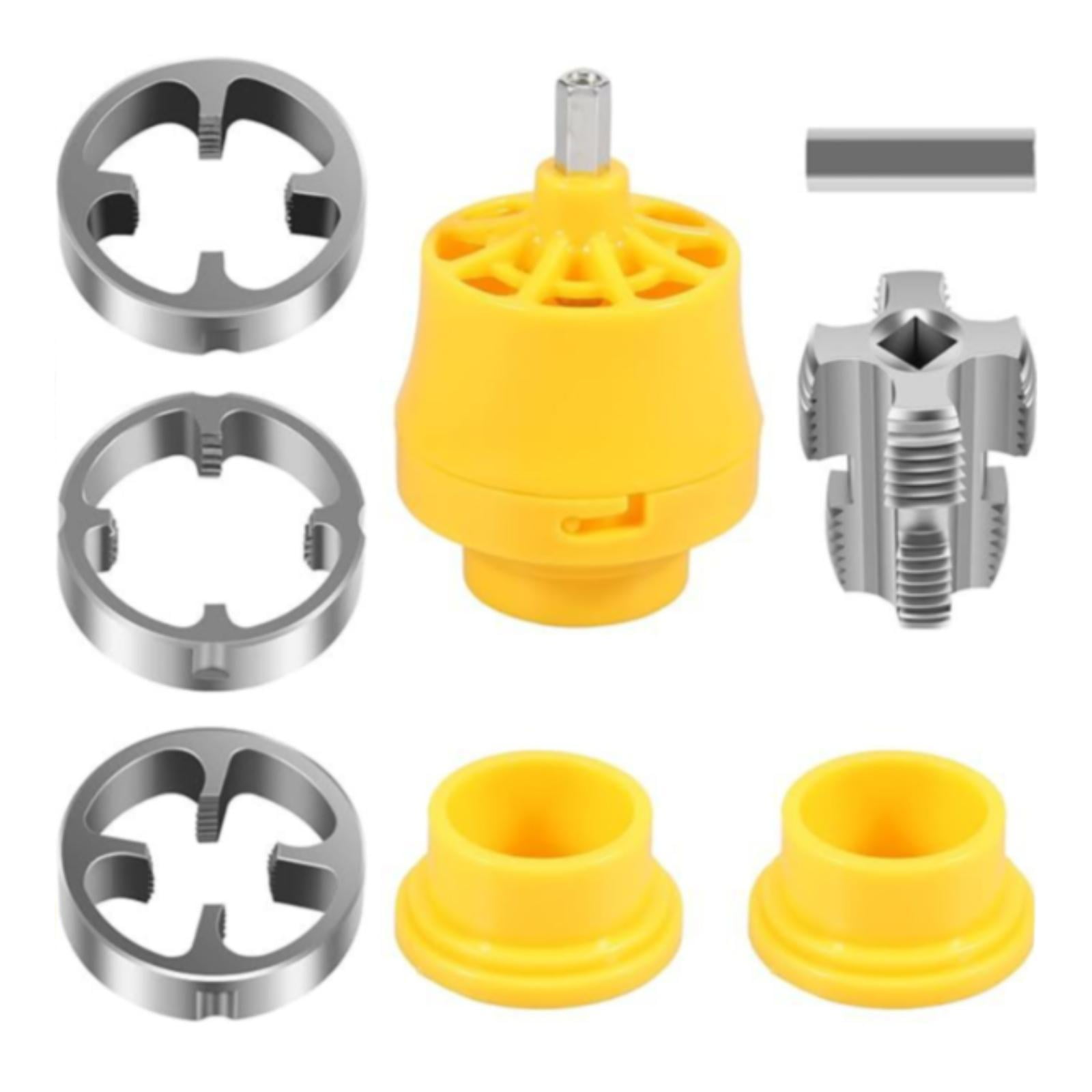 Miulika PVC Pipe Threader Kit Dies Pipe Threader Plumbing Tool Manual ...