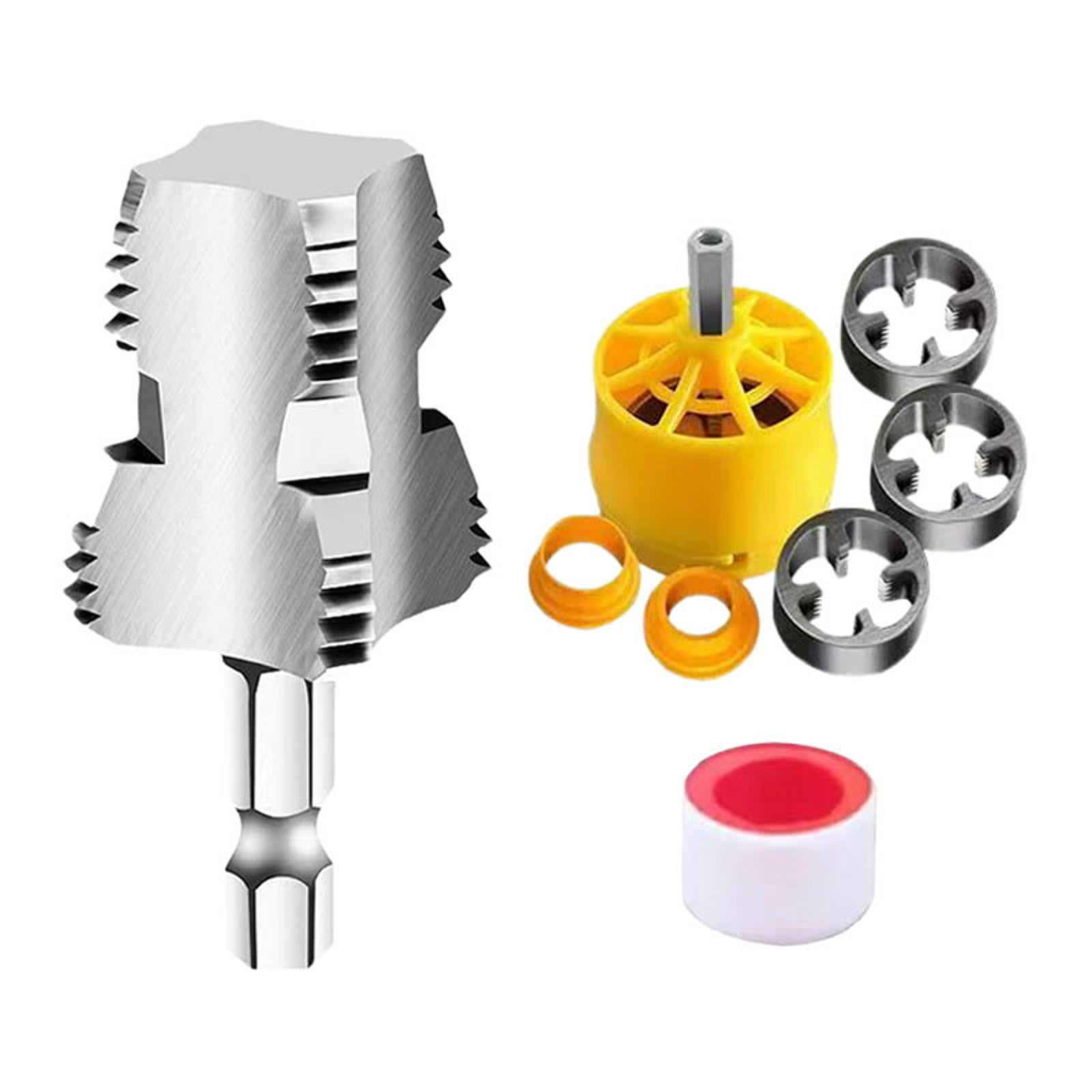 Miulika PVC Pipe Threader Kit PVC Thread Maker Maintenance Repair ...