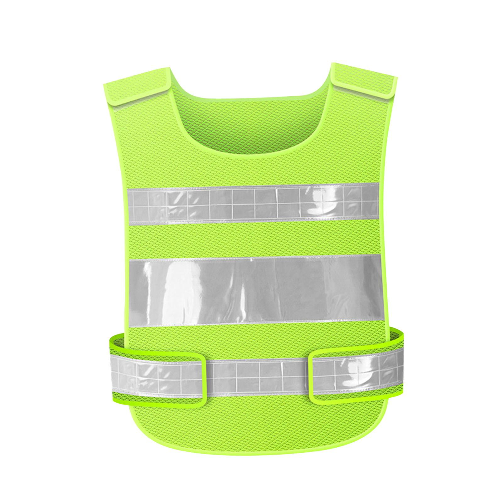 Miulika Reflective Vest High Visibility Mesh Cloth Biking Construction ...