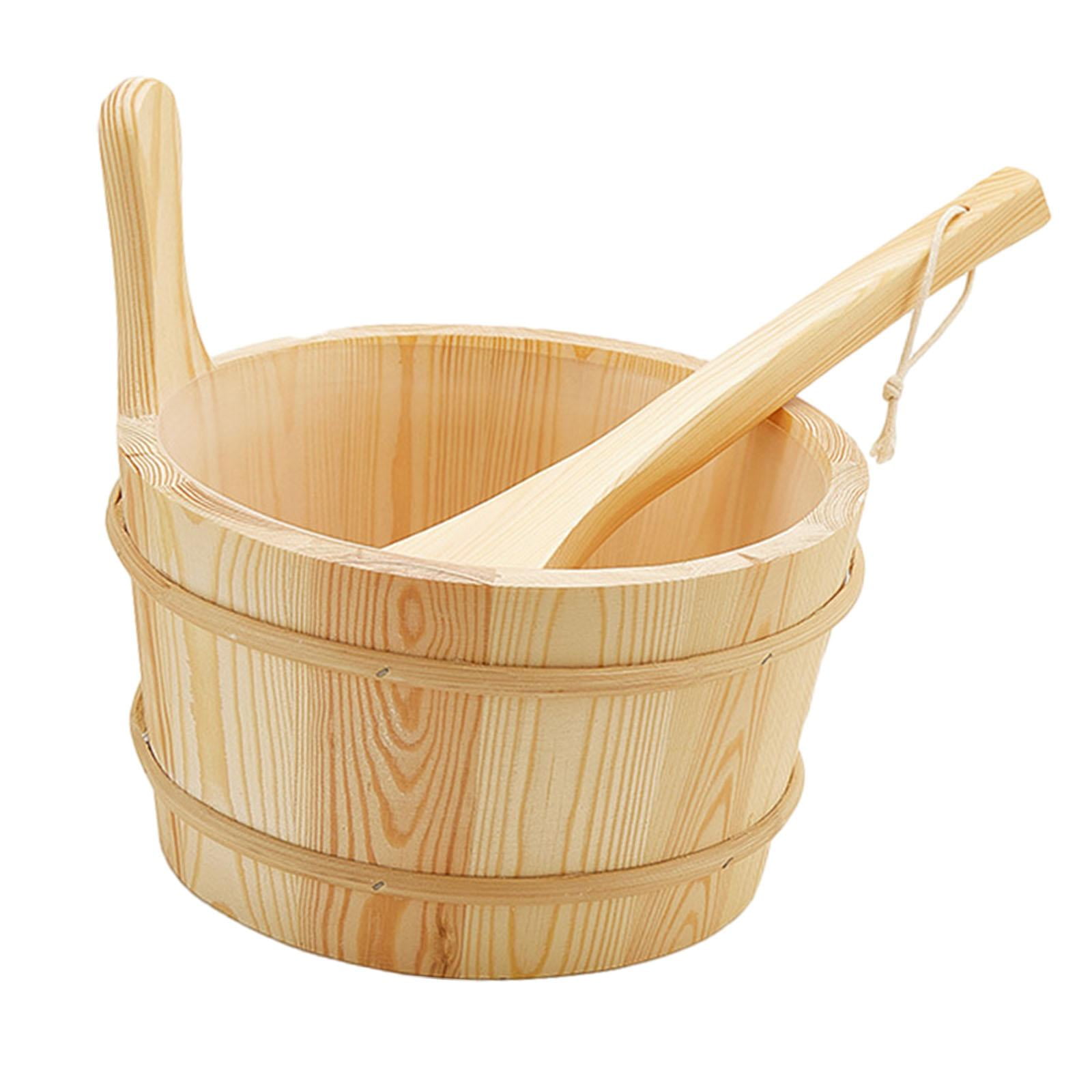 Miulika Sauna Bucket and Ladle with Handle Professional ...