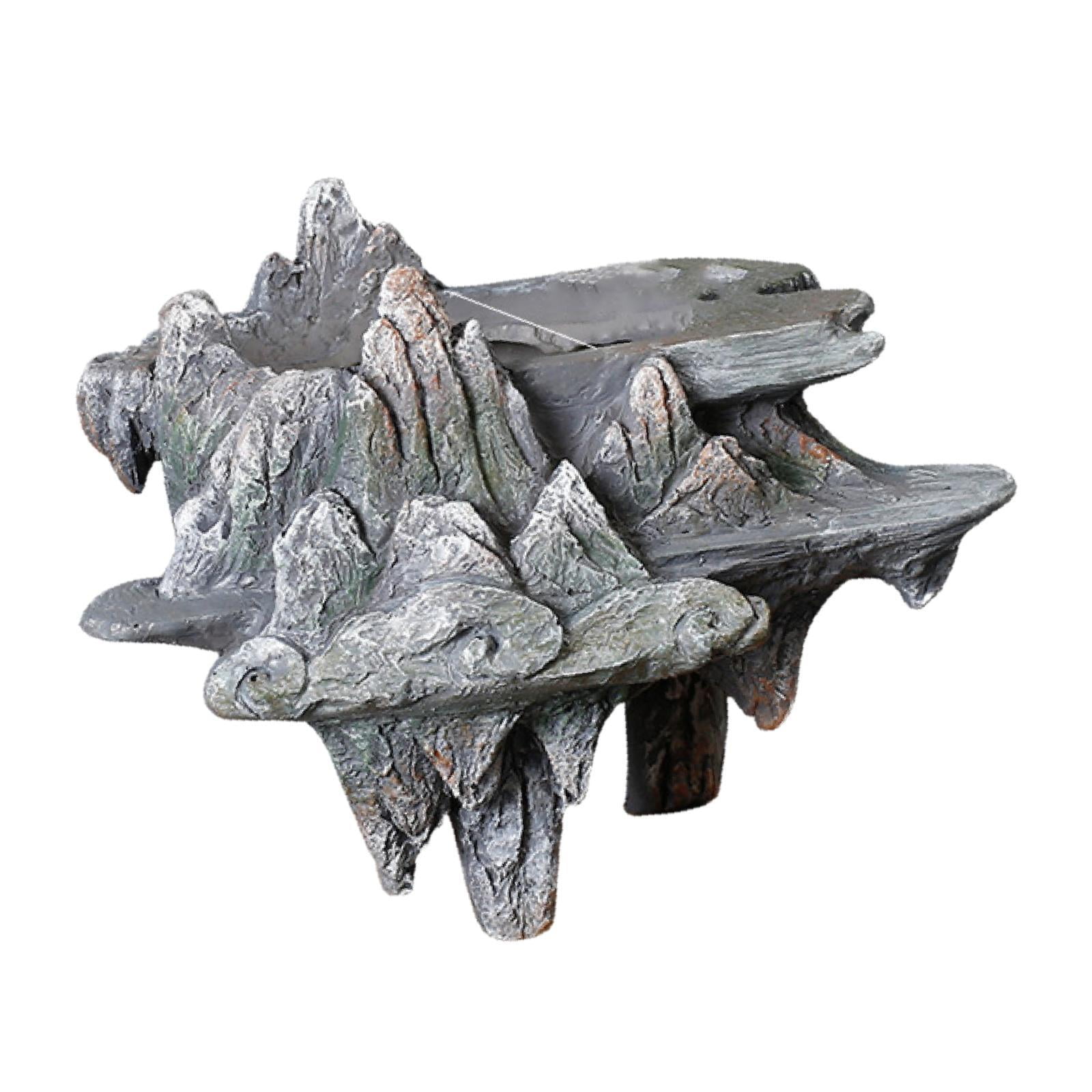 Miulika Traditional Chinese Resin Planter Plant Pot Balcony Ornament ...