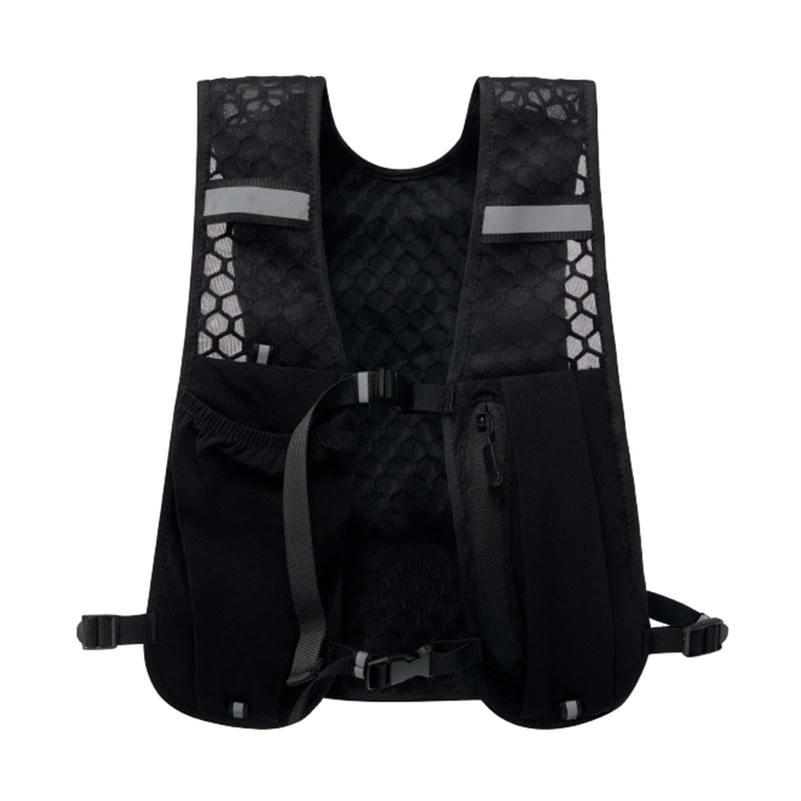 Miulika Vest Water Pack Rucksack Backpack Reflective Running Backpack ...