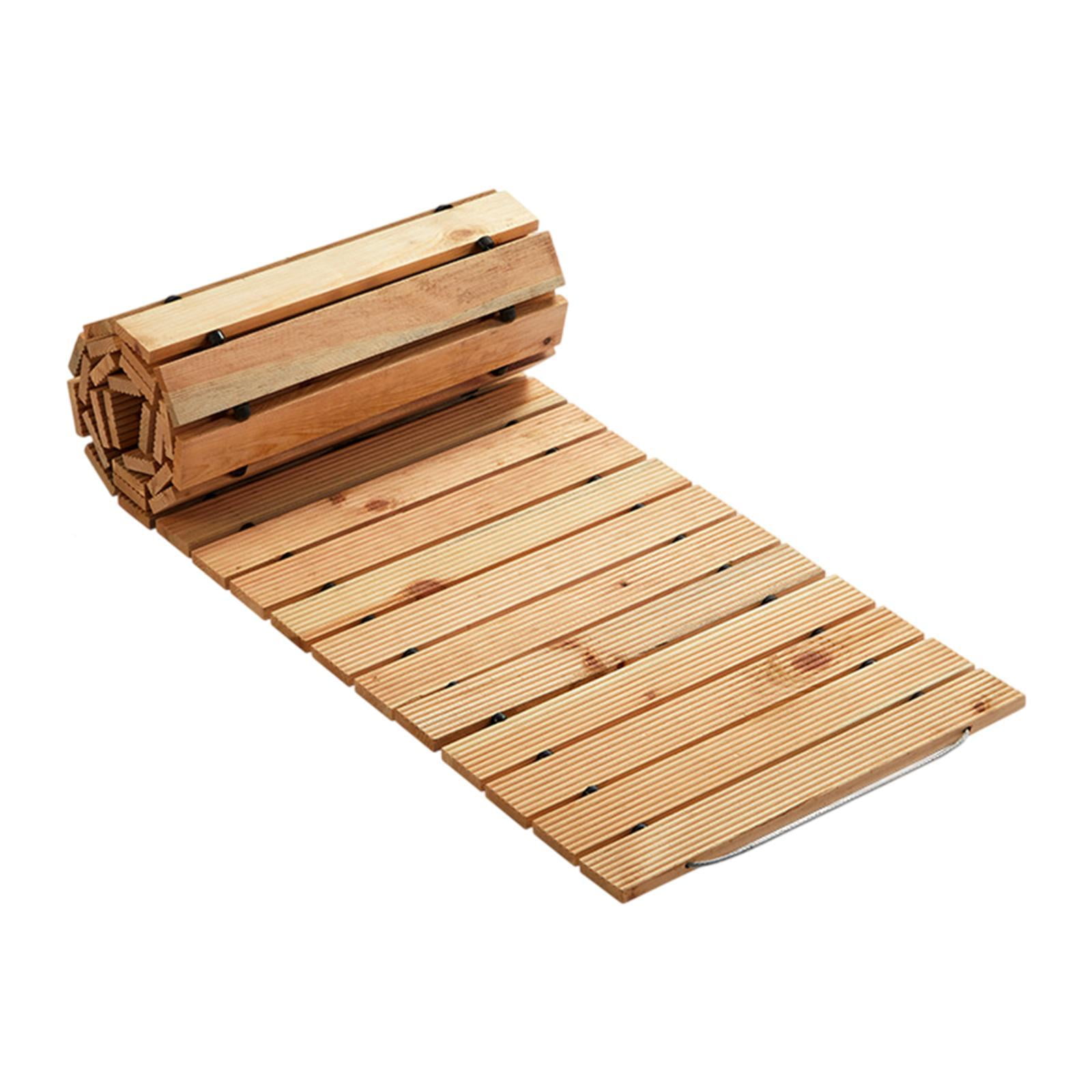 Miulika Wooden Garden Pathway Boardwalk Decor Wood Road Floor Straight ...
