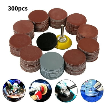"EEEkit Grinder Kit: 100pcs 2"" Sanding Disc Pads with Hook Loop, 1/4 ...