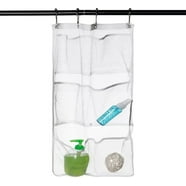 Tripumer 2Pcs Hanging Mesh Shower Organizer with 8 Pockets and 3 Rings ...