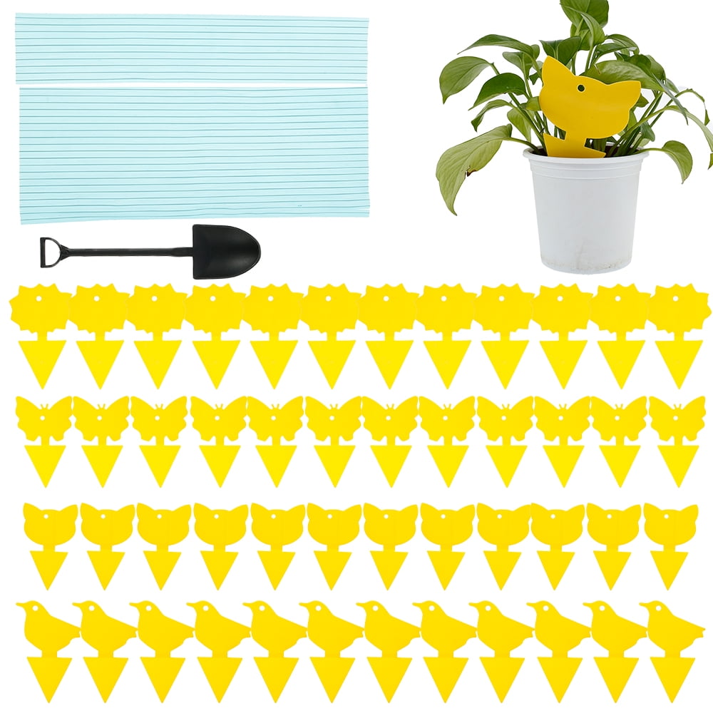 Miuline 97 PCS Fly Cather Traps,Dual-Sided Yellow Sticky Fly Catchers ...