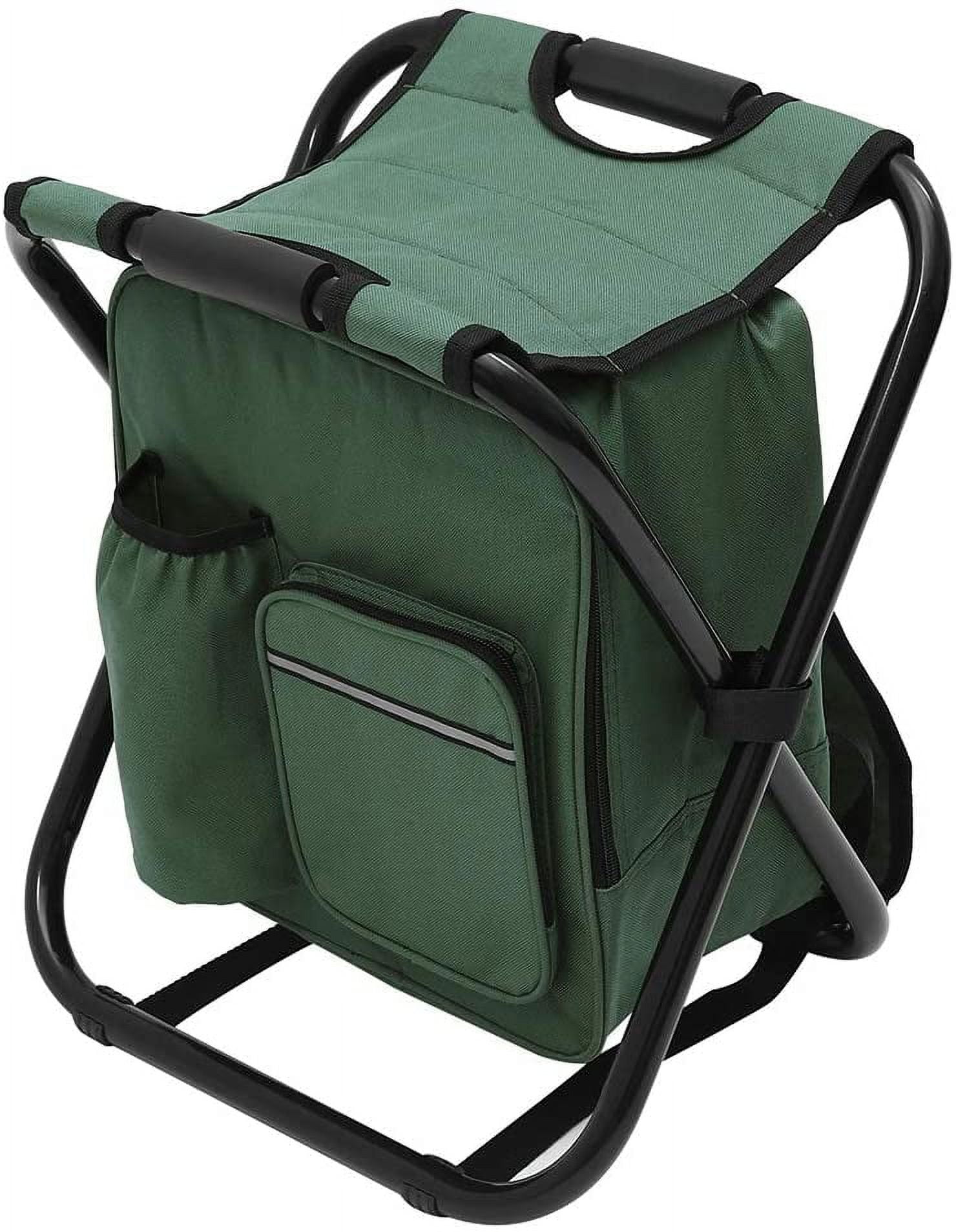 Miuline Folding Camping Chair Fishing Tackle Bag with Seat Heavy Duty ...