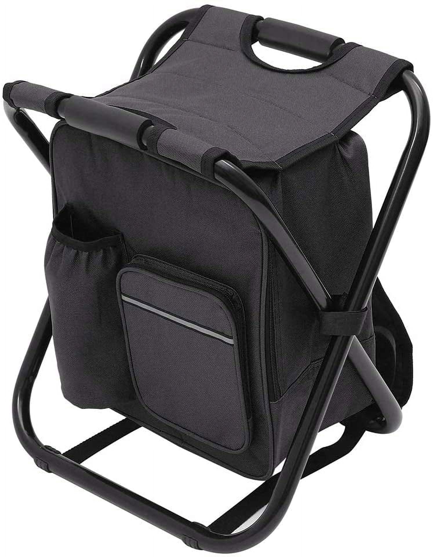 Miuline Folding Camping Chair Fishing Tackle Bag with Seat Heavy Duty ...