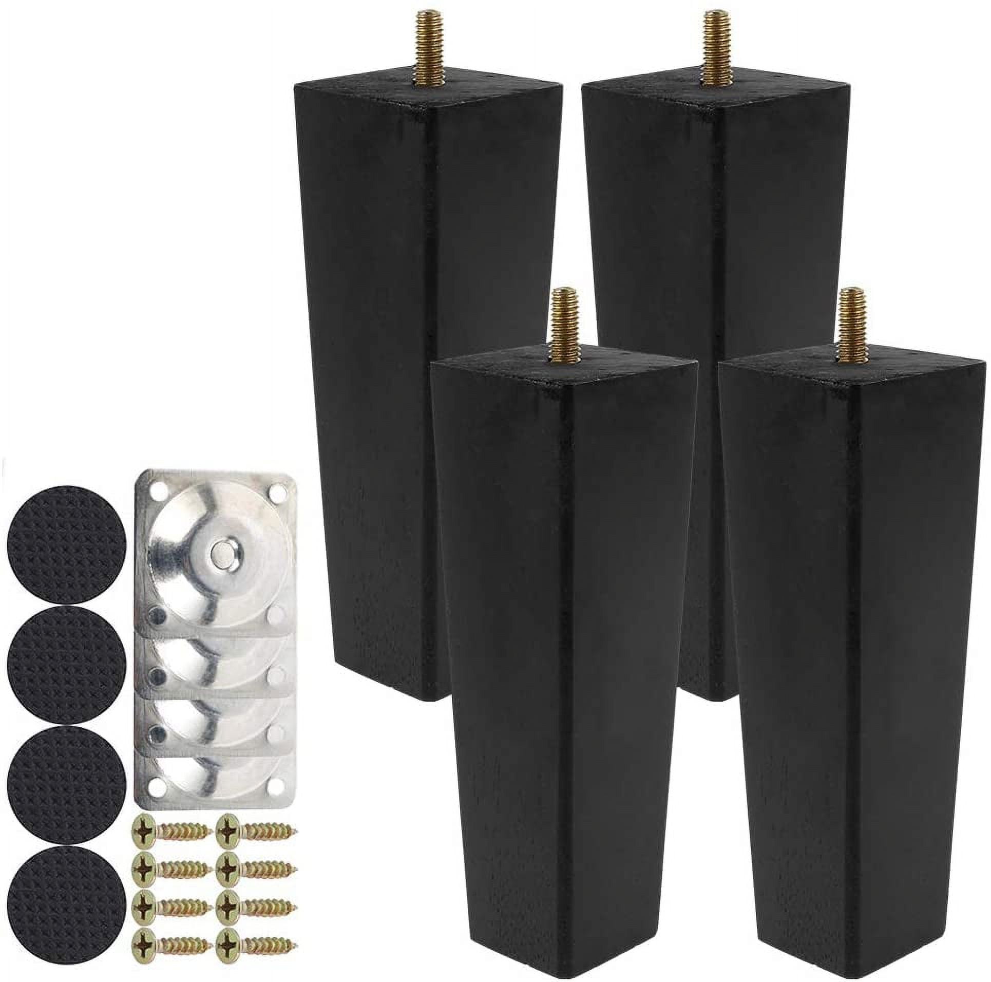 Miuline Height Sofa Legs Set of 4 Wooden Furniture Legs 6cm Wood Sofa ...