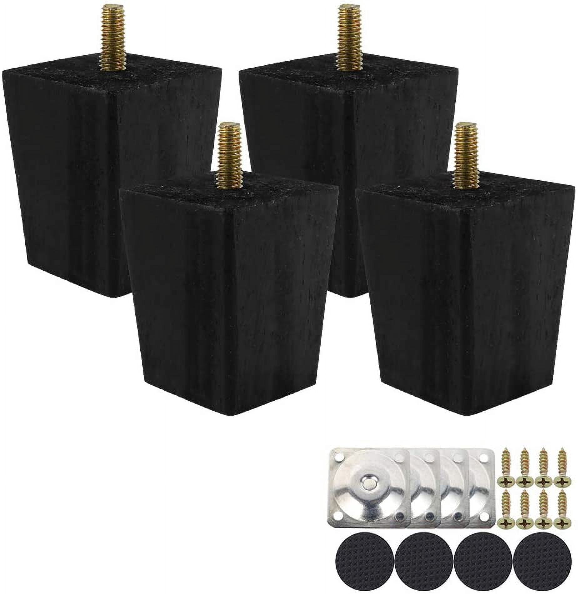 Miuline Height Sofa Legs Set of 4 Wooden Furniture Legs 6cm Wood Sofa ...