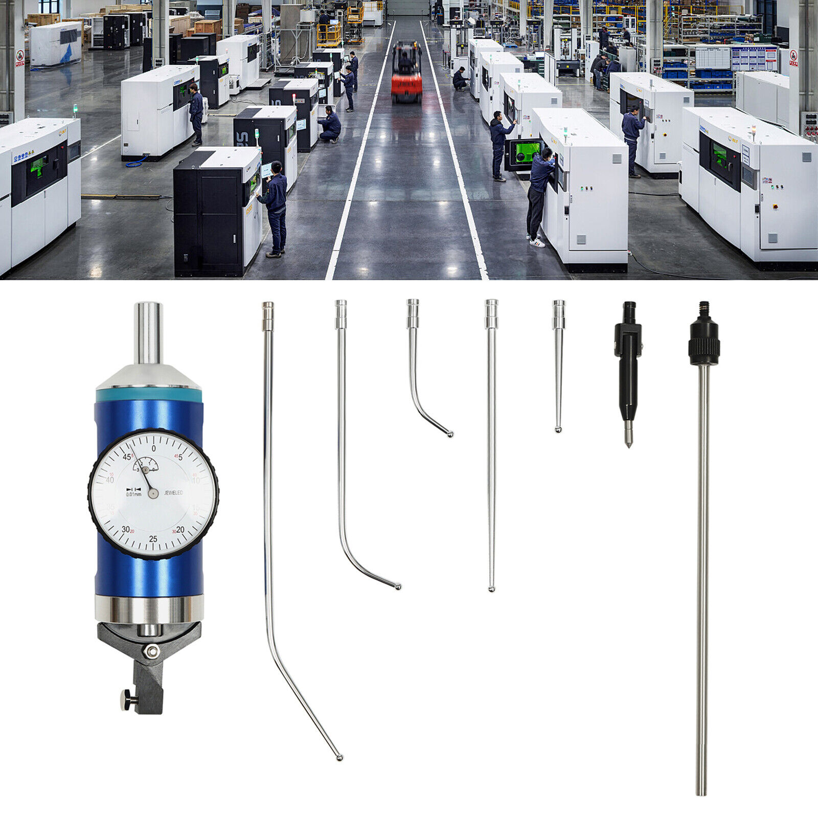 Miumaeov 0-3mm Coaxial Centering Indicator Set Dial Test Centering ...