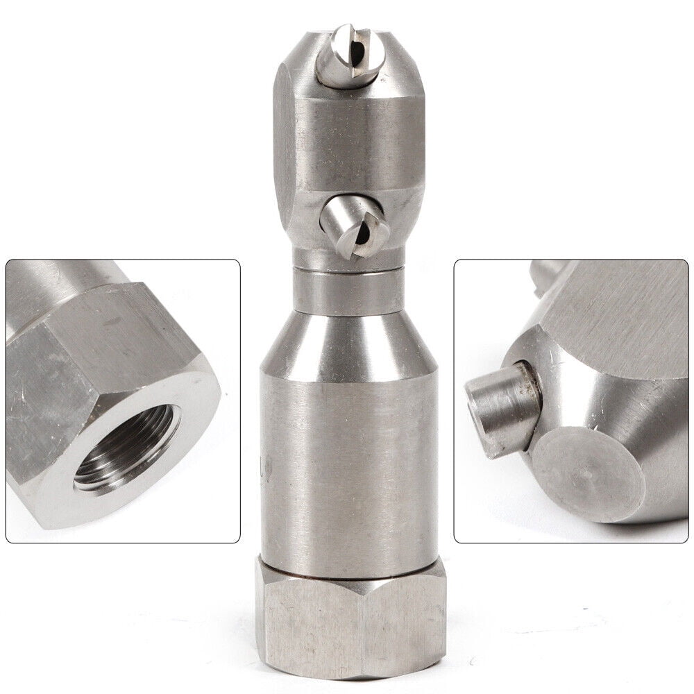Miumaeov 1/2" Rotating Spraying Tank Jet Nozzle Stainless Steel 360 ...