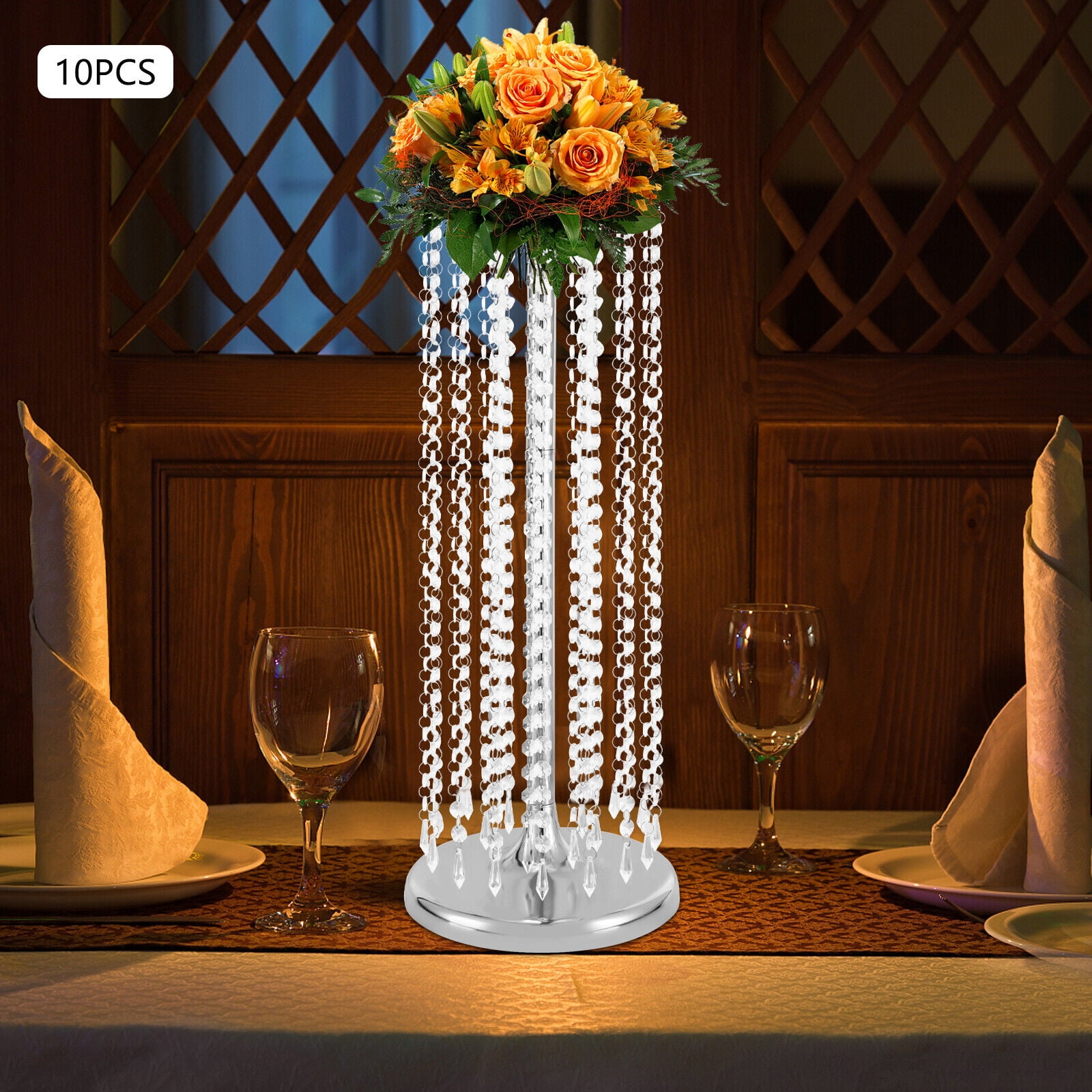 Miumaeov 10 Pcs 23.6 in Tall Acrylic Vases Centerpieces Tabletop ...