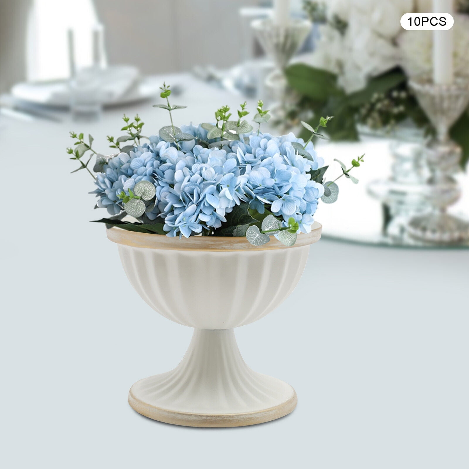 Miumaeov 10 Pcs Metal Trumpet Vase Table Decorative Vase 3.7in Tall ...
