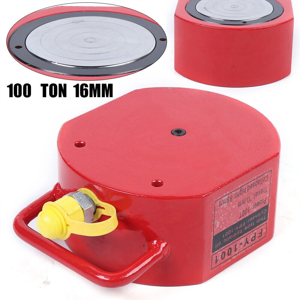 Miumaeov 100 Ton Hydraulic Cylinder Jack 16mm Stroke Split Hydraulic Jack Ram Lifting 200cc ...