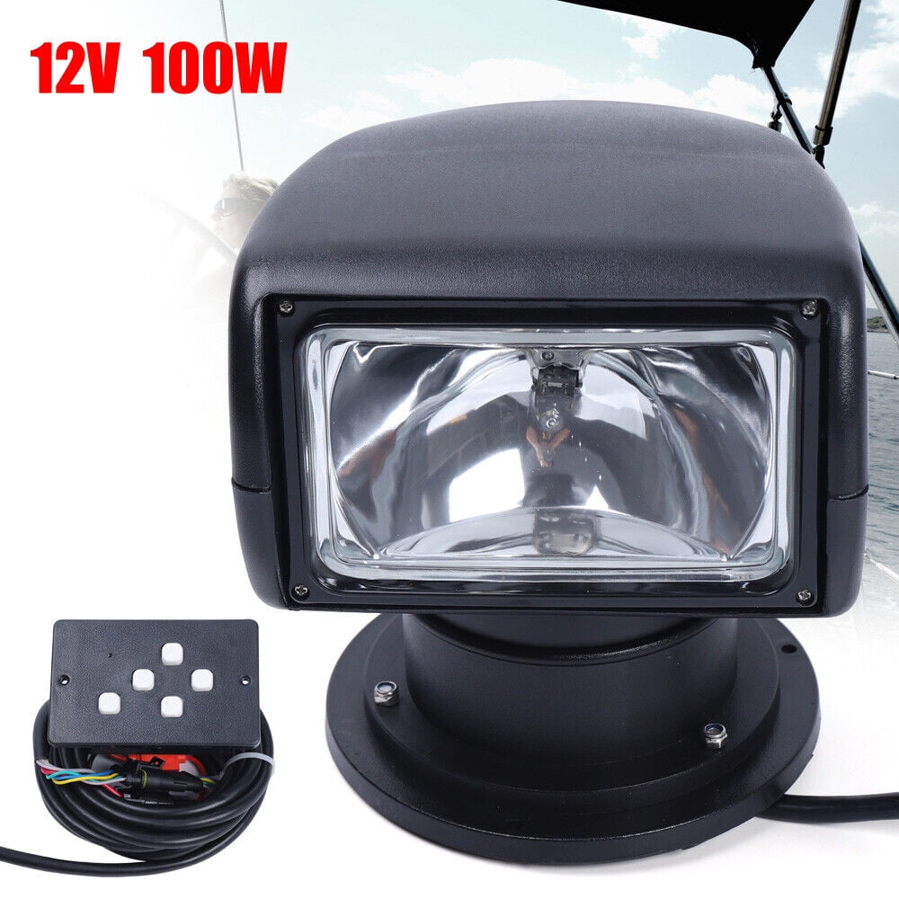 Miumaeov 100W DC 12V Marine Boat Truck Car Spotlight Remote Control ...