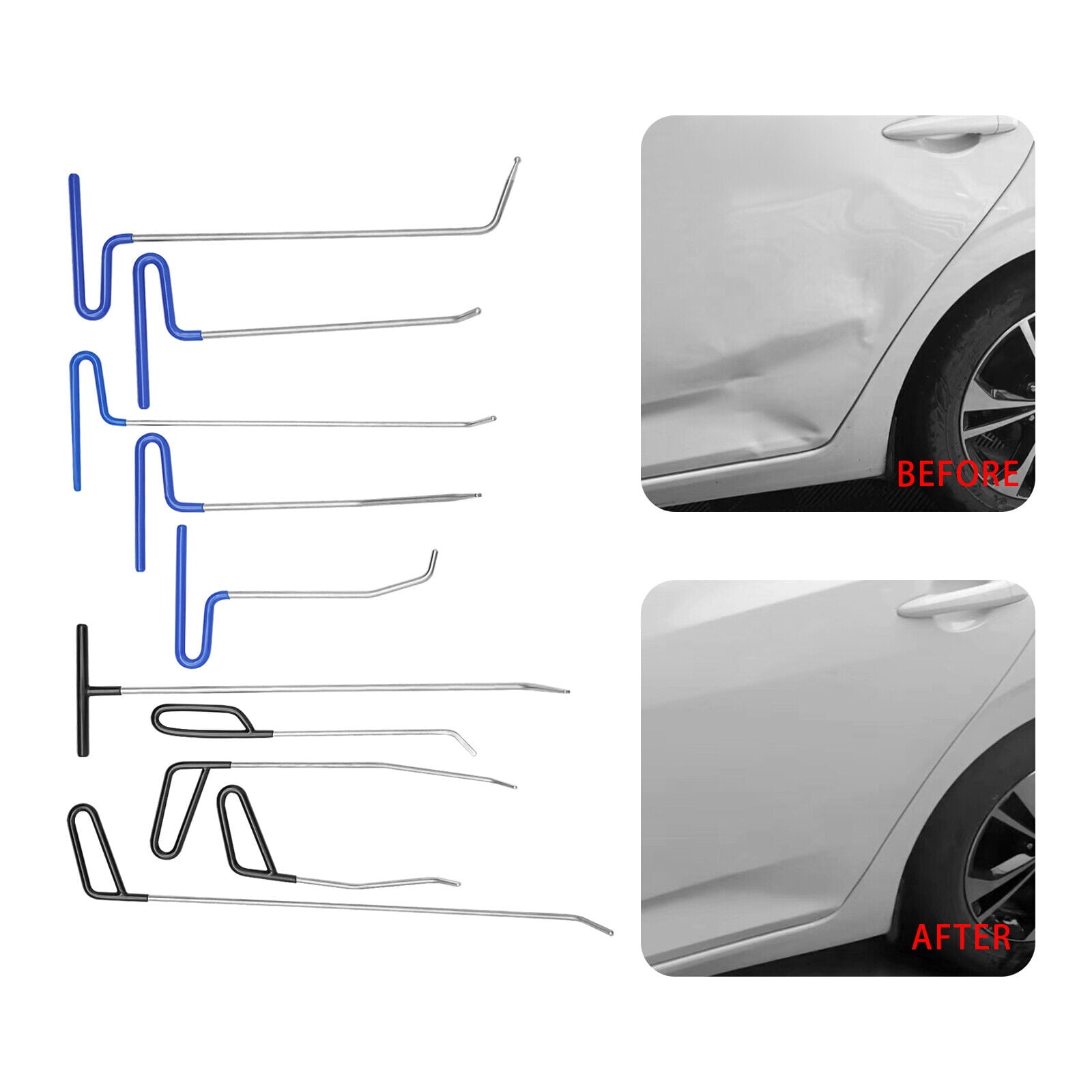 Miumaeov 10Pcs Paintless Manual Dent Dent Removal Rods Dent Repair ...