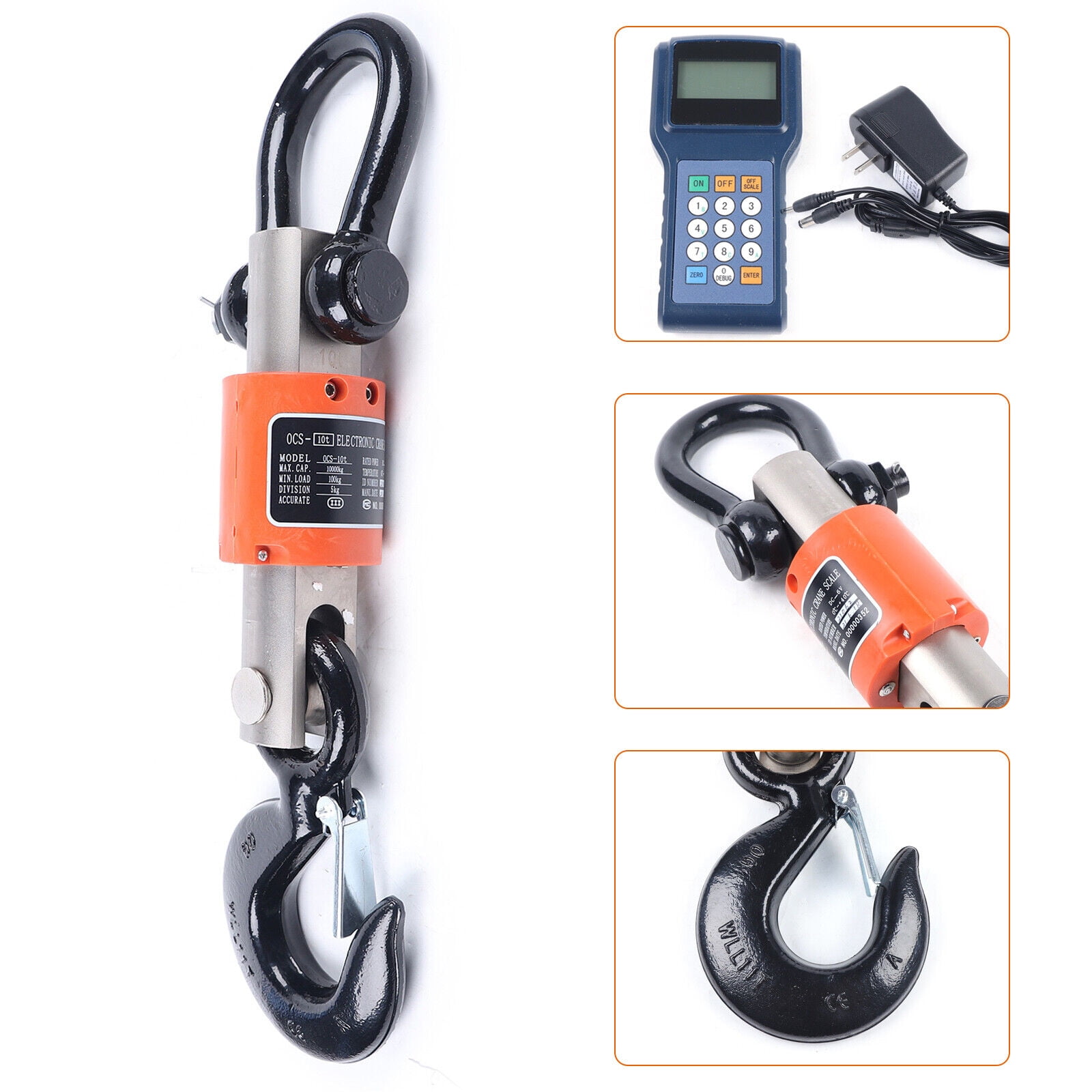 Miumaeov 10Ton/10000Kg Wireless Remote Control Electronic Crane Scale ...