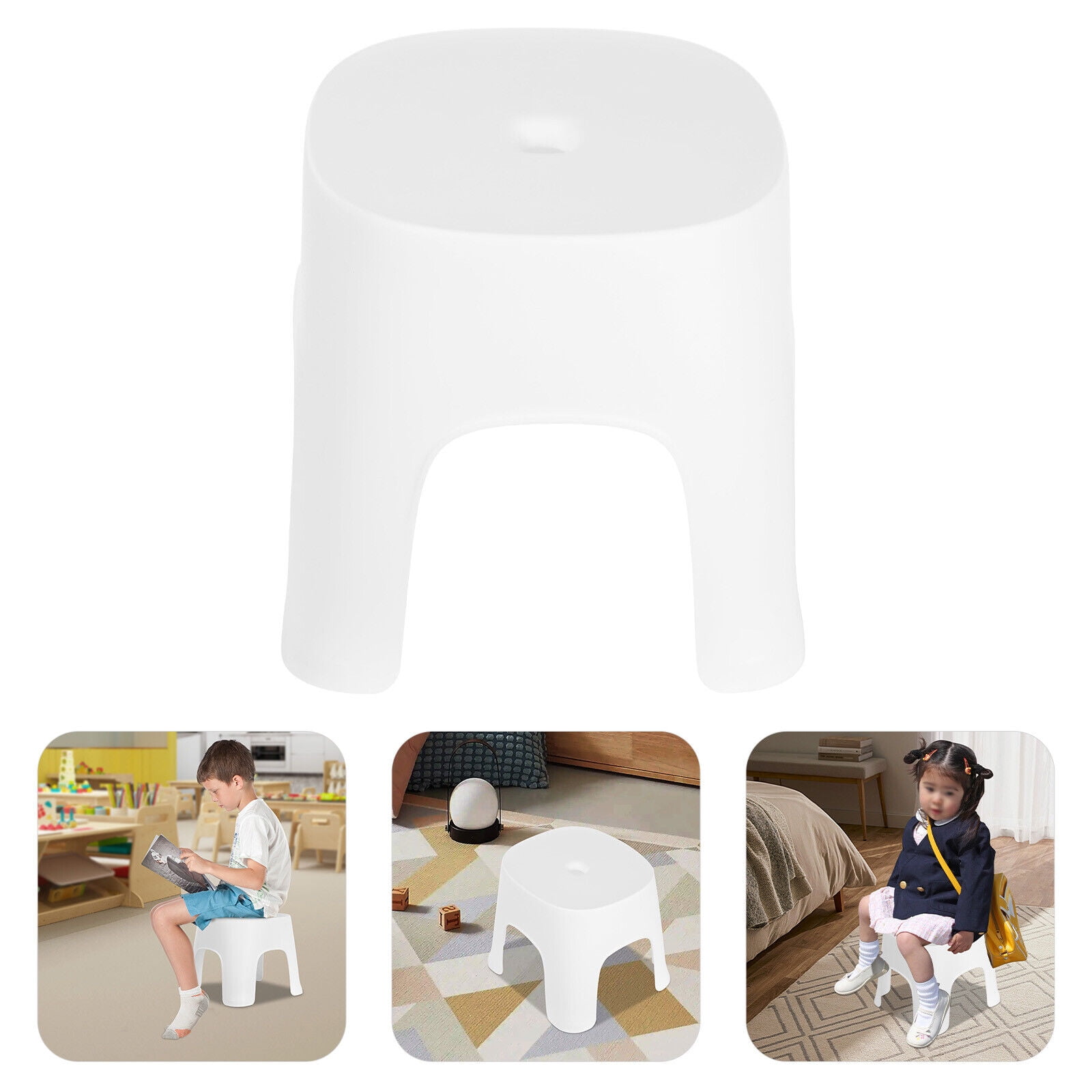 Miumaeov 10pcs Plastic Stackable Stools Portable Kids Stools For ...