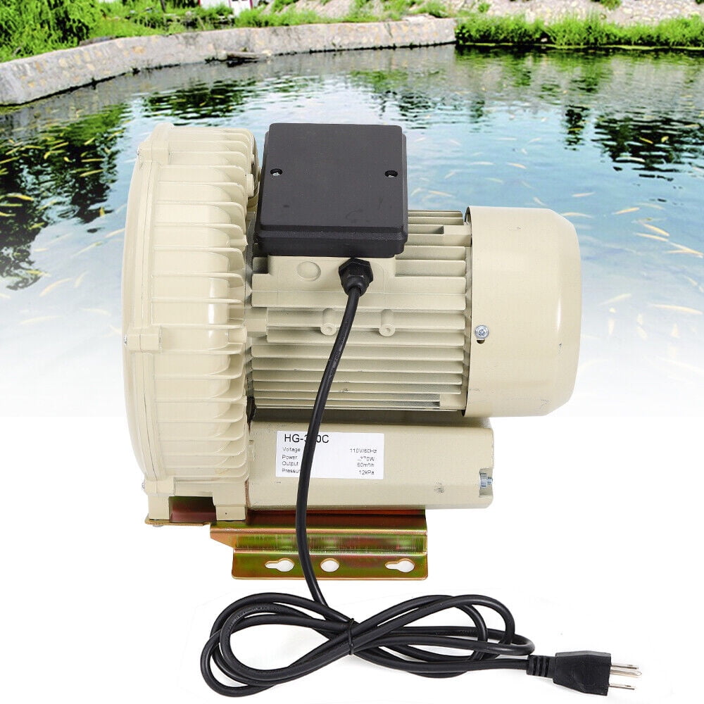 Miumaeov Industrial Air Pump Blower, 110V 370W, High Pressure, Aquarium ...