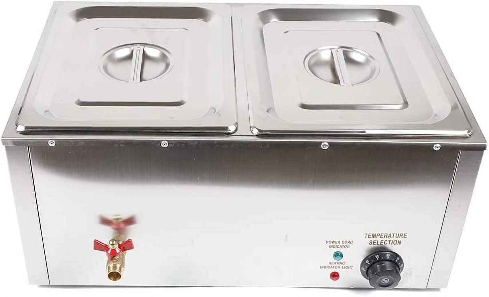 Miumaeov 110V 850W Commercial Food Warmer, Stainless Steel Bain Marie ...