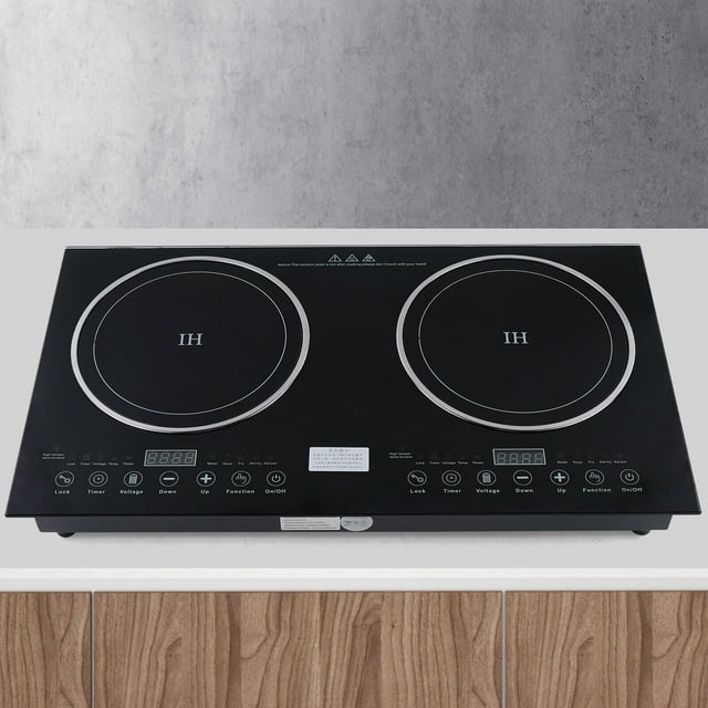 Miumaeov 110V Induction Cooker 2 Burners Electric Hob Cook Top Stove ...