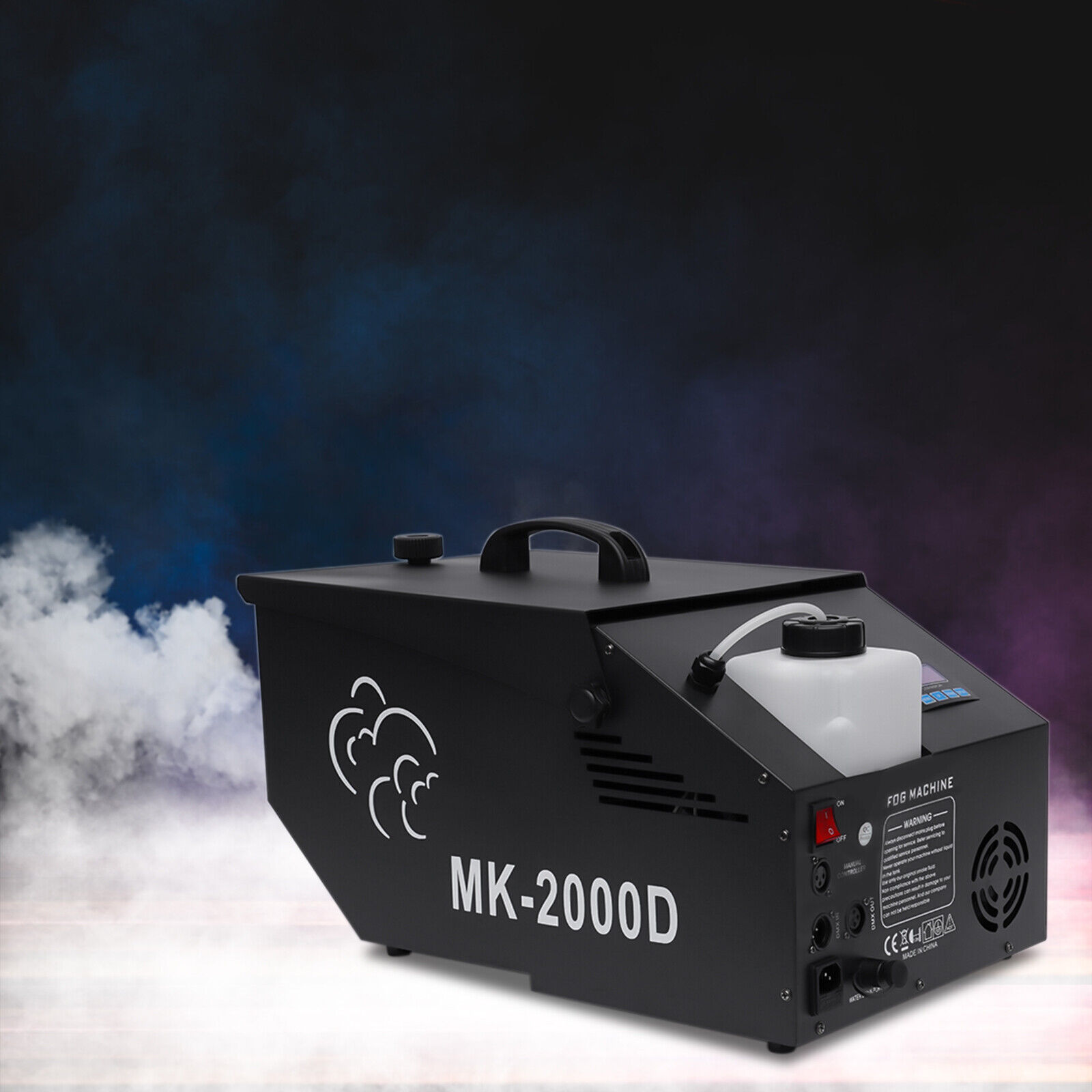 Miumaeov 110V Low-Lying Smoke Machine DMX Fog Machine for Stage 1200W ...