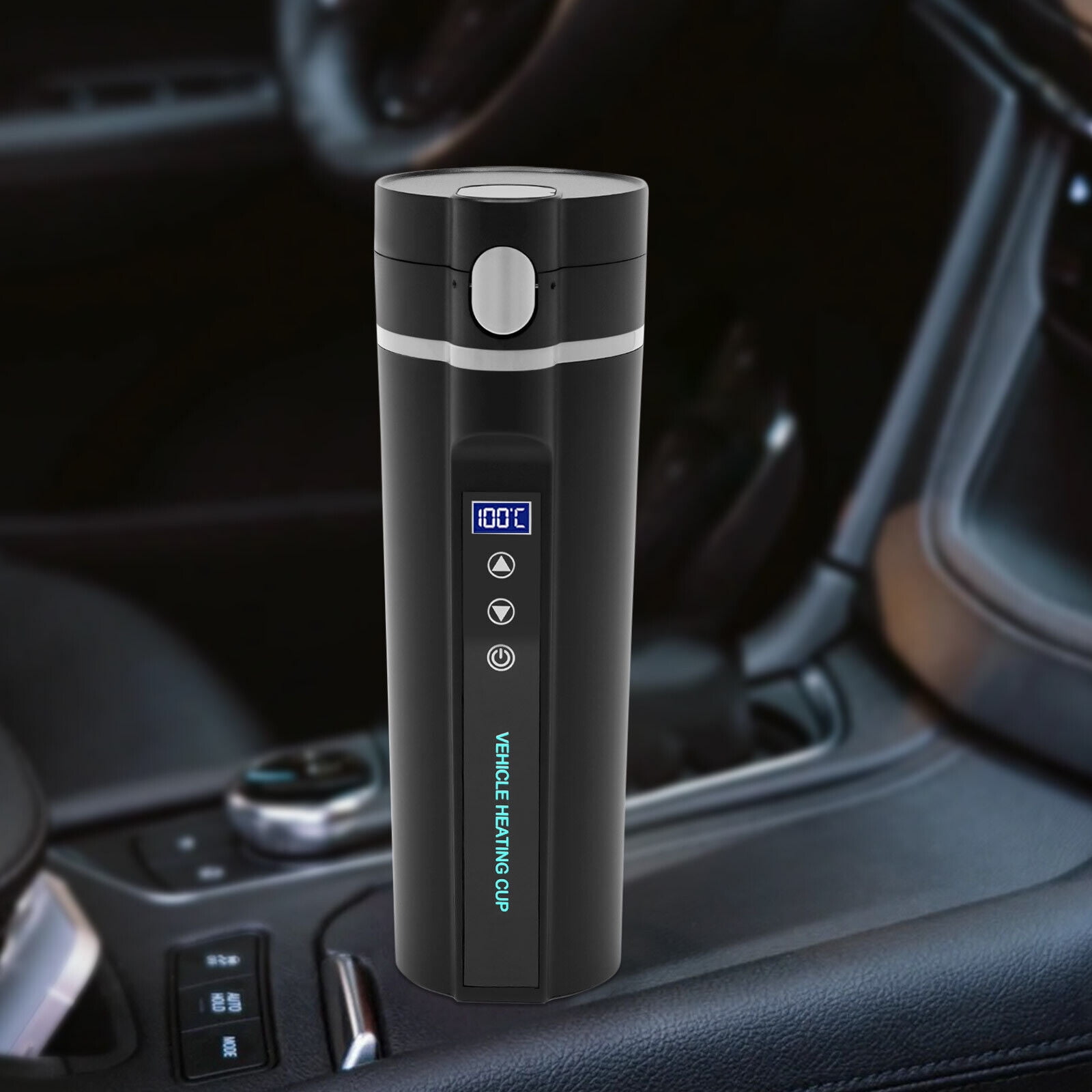 Miumaeov 12V/24V Car Heating Cup Coffee Maker Portable Pot Heated ...
